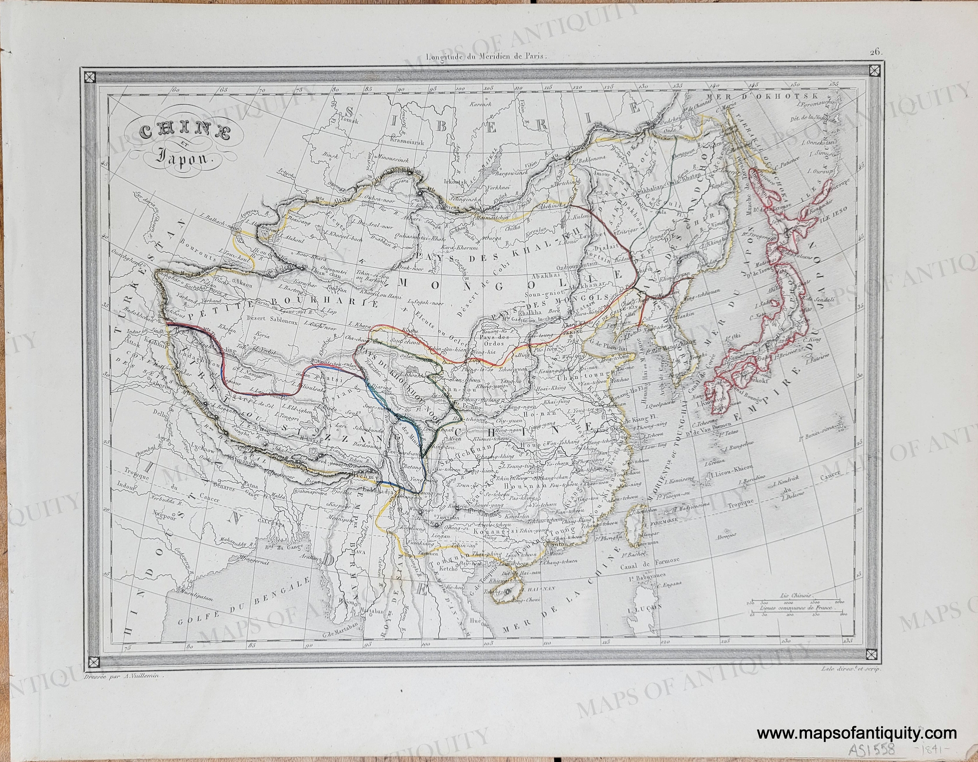 1841 Genuine Antique Map China and Japan - Chine et. Japon – Maps of ...