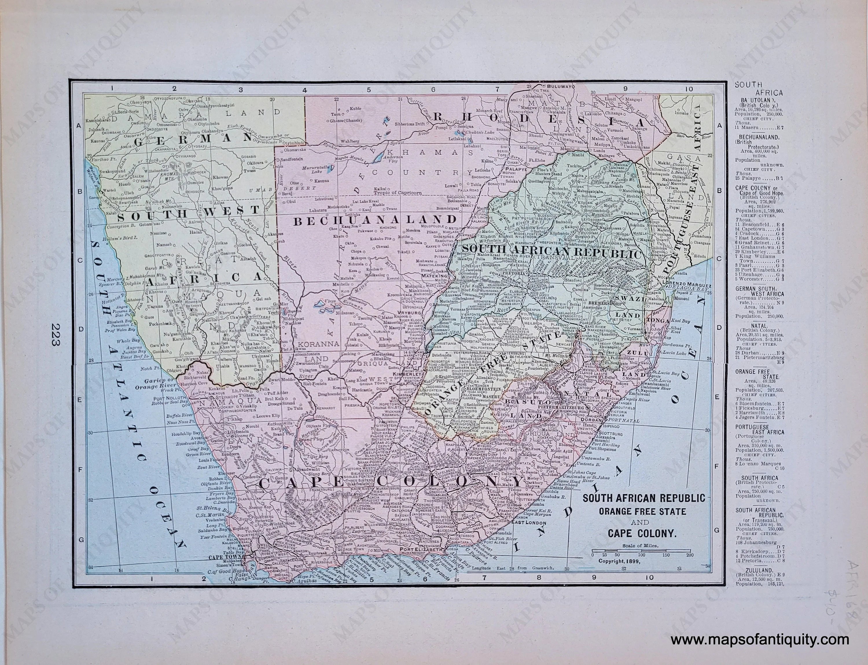 1900 - South African Republic, Orange Free State, and Cape Colony - An ...