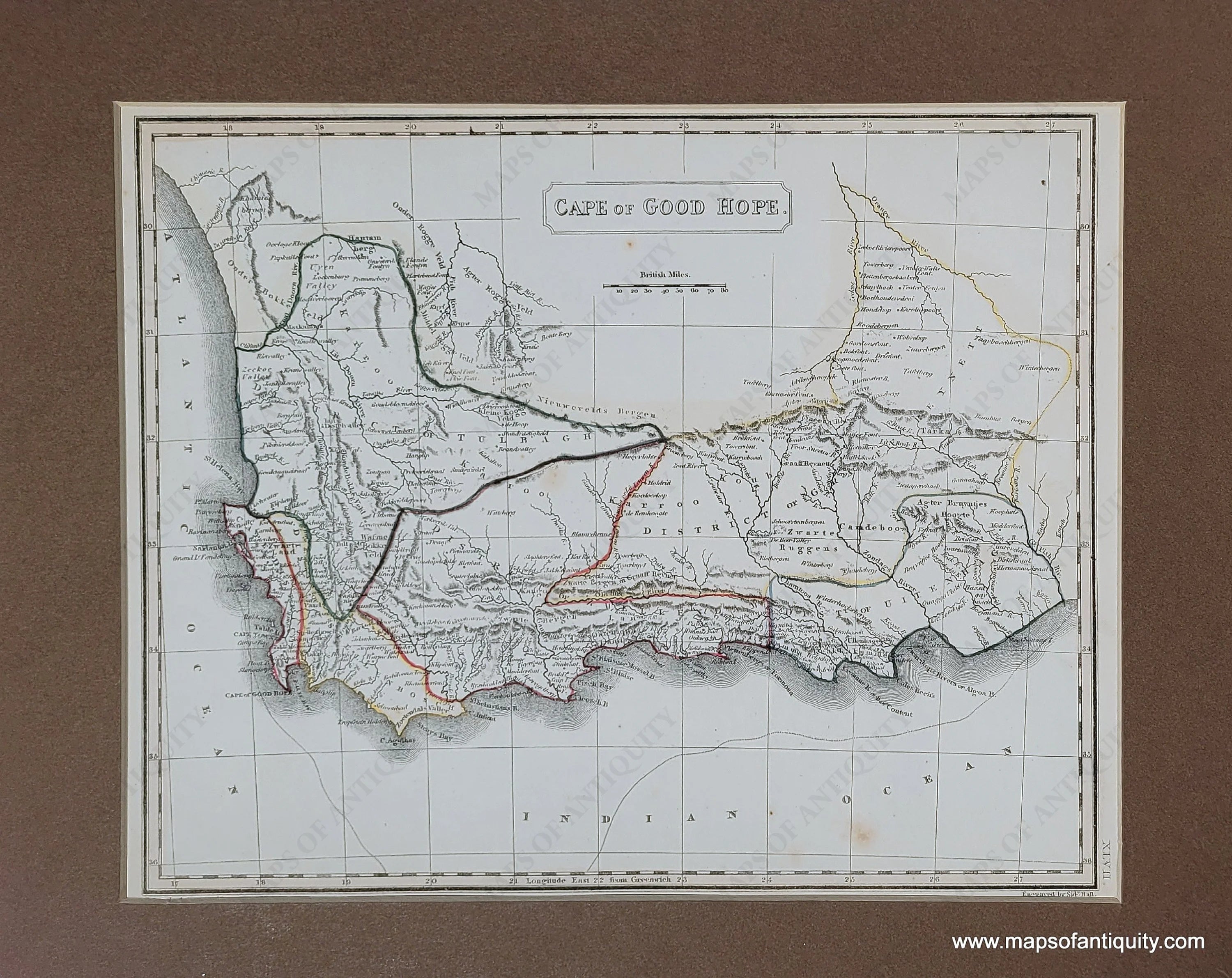 1820 - Cape of Good Hope - Antique Map – Maps of Antiquity