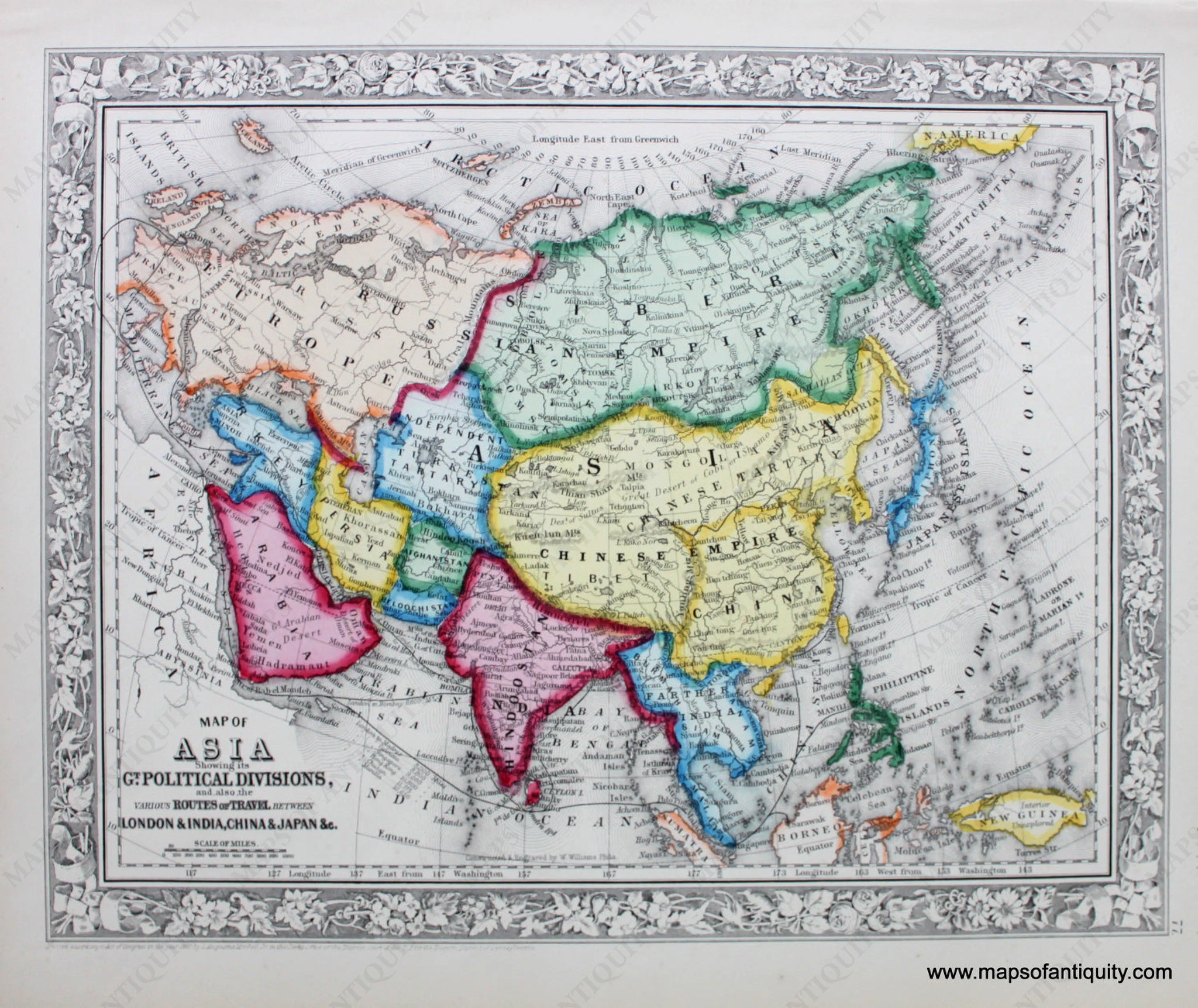 Asia Blank Political Map