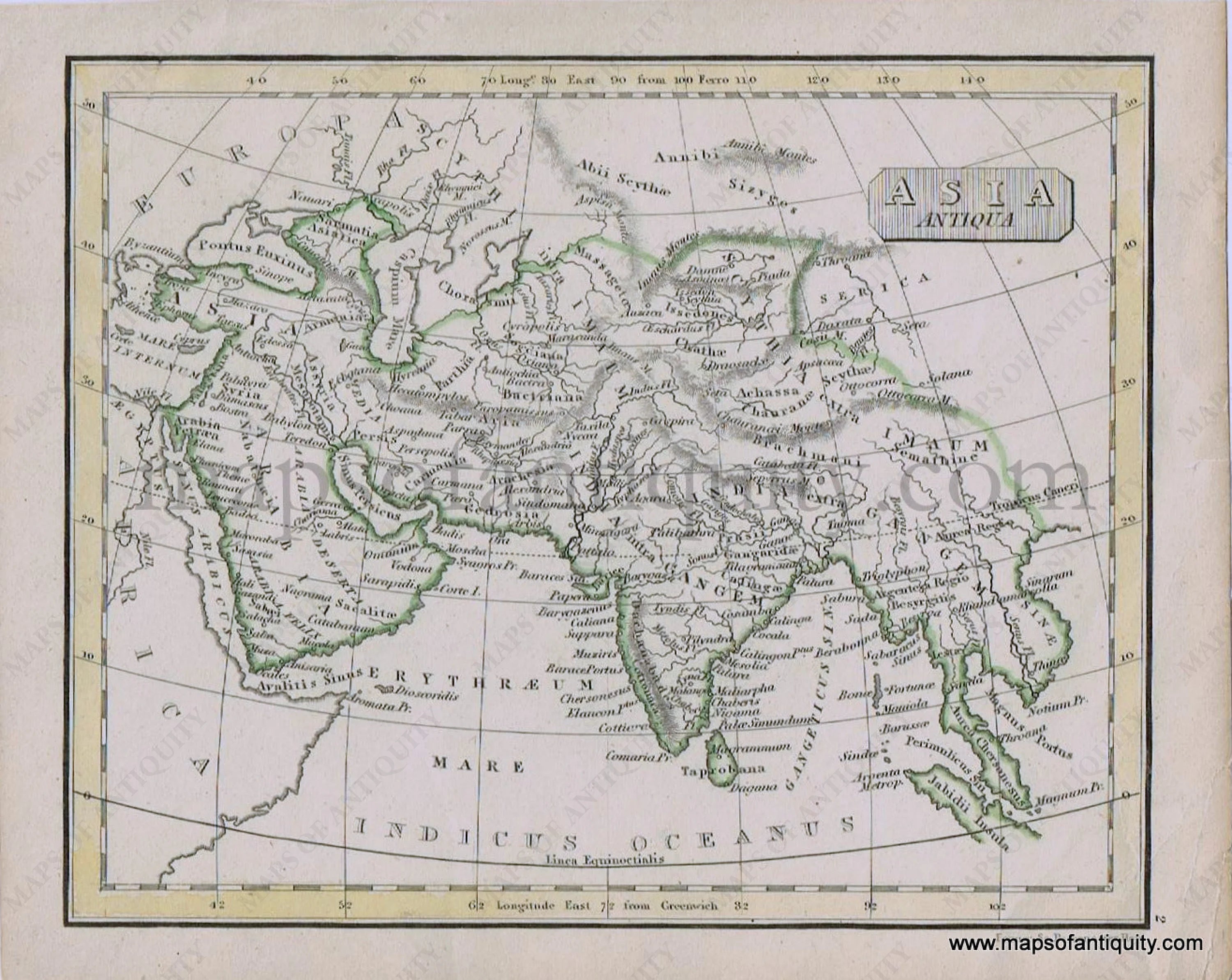 1830 - Asia Antiqua - Antique Map – Maps of Antiquity