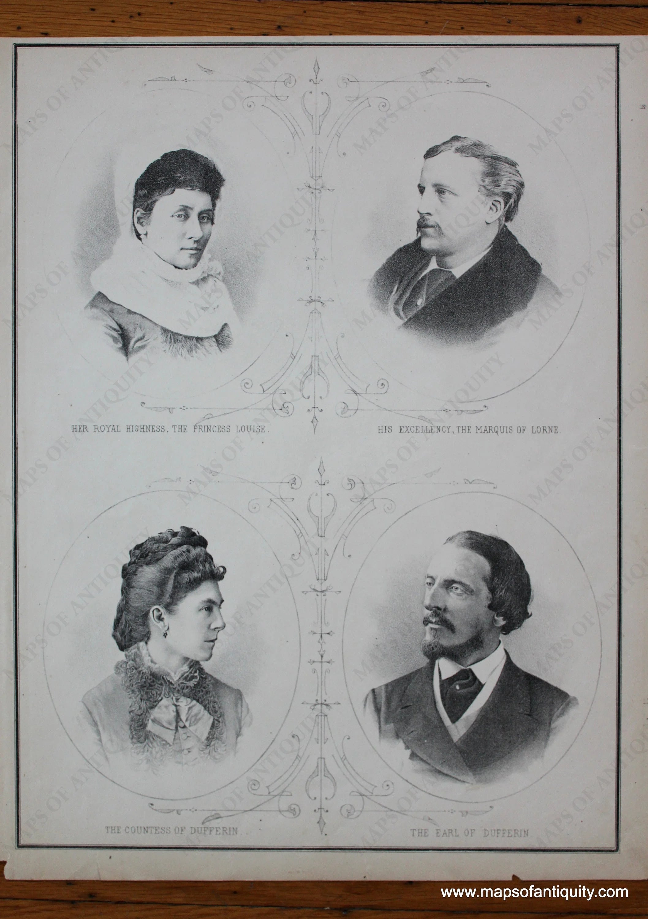 1881 - Portraits of Canadian Royalty and Judges - Antique Print – Maps ...