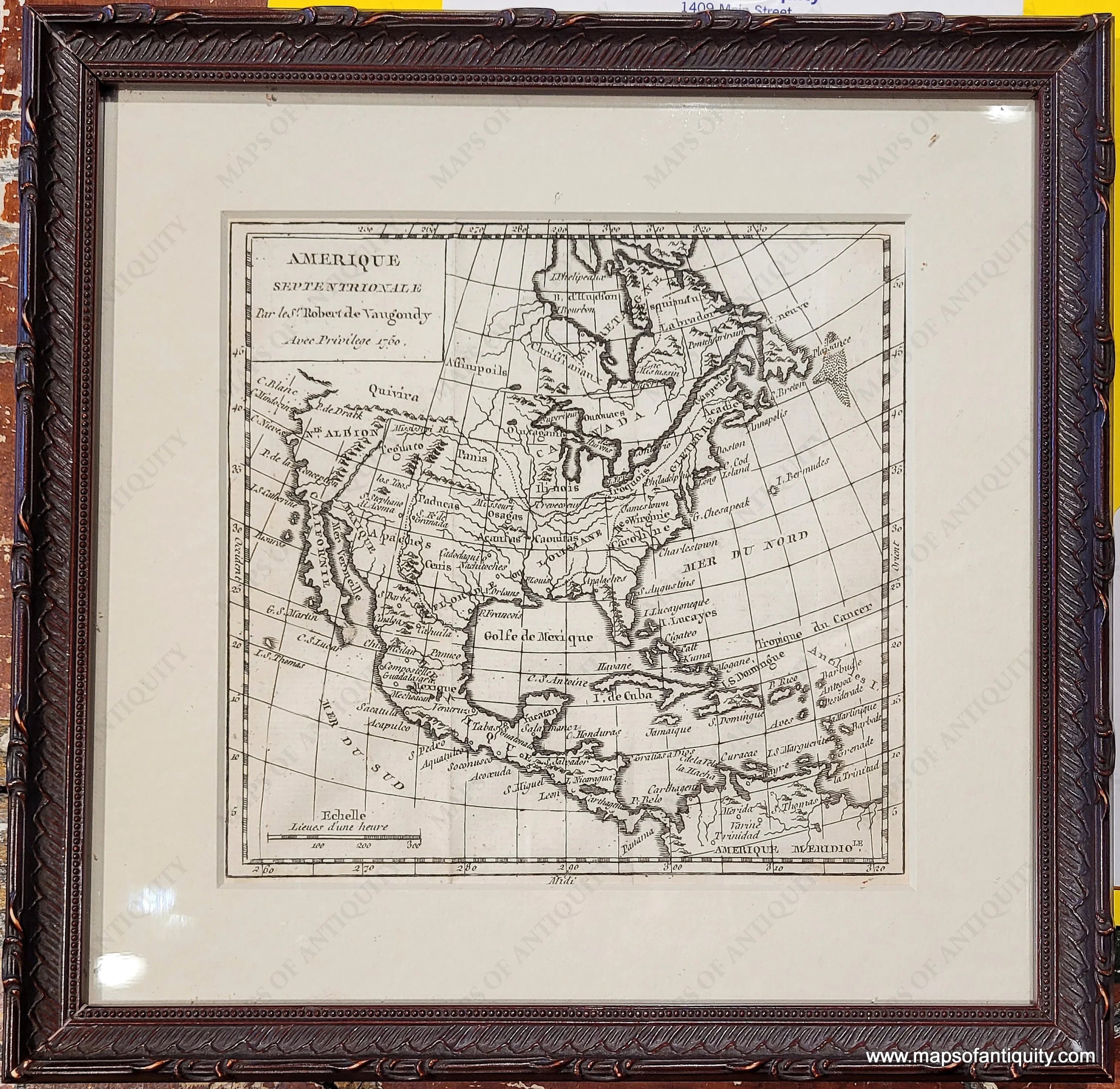 1760s - Amerique Septentrionale - Antique Map – Maps of Antiquity