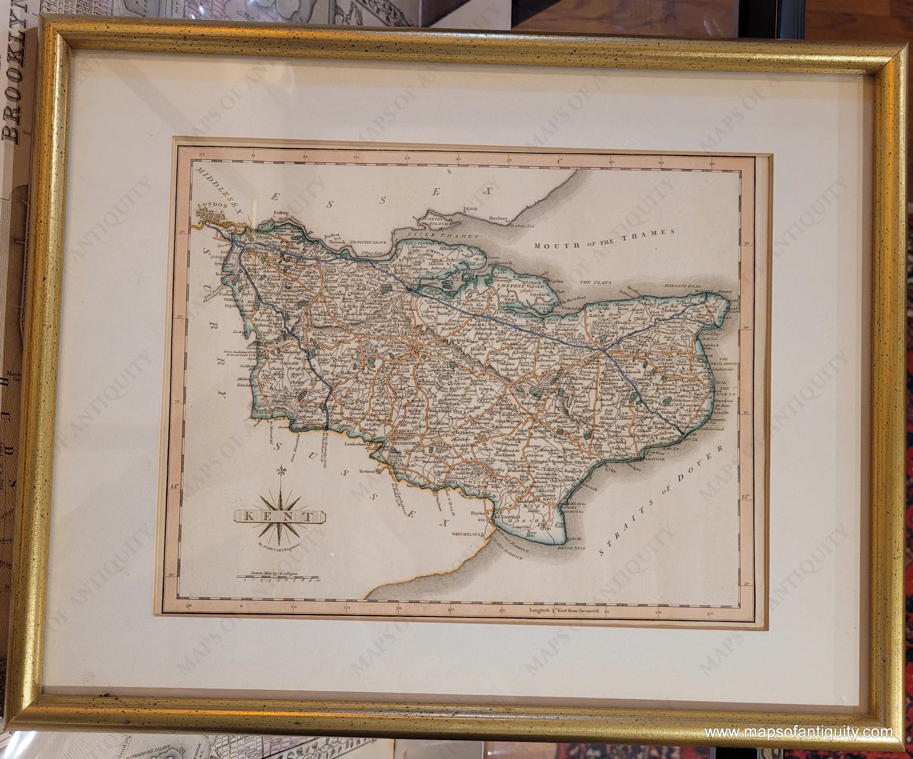 1790s - Kent (frame double sided) - England - Antique Map – Maps of ...