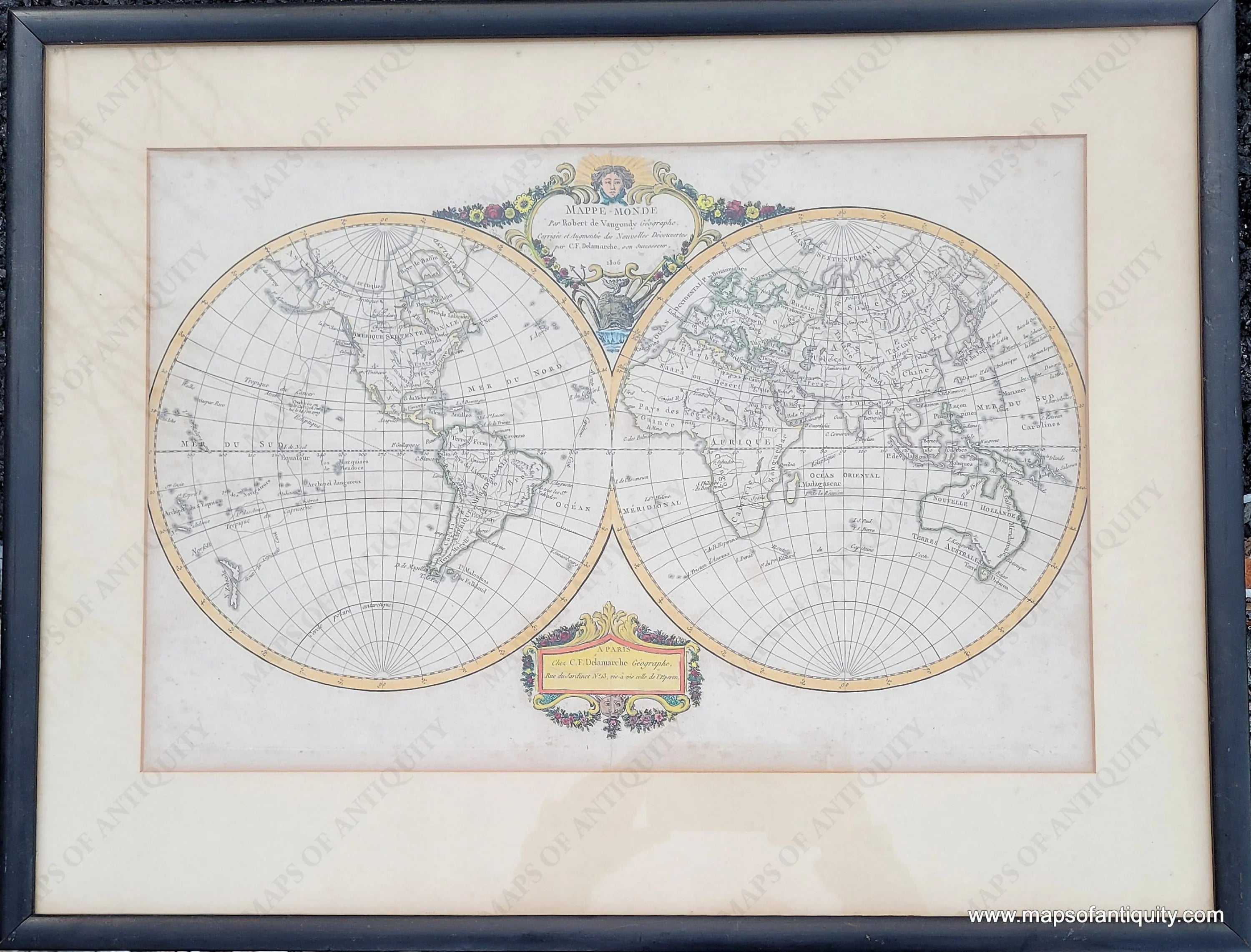 1806 - Mappe-Monde - Antique Map – Maps of Antiquity