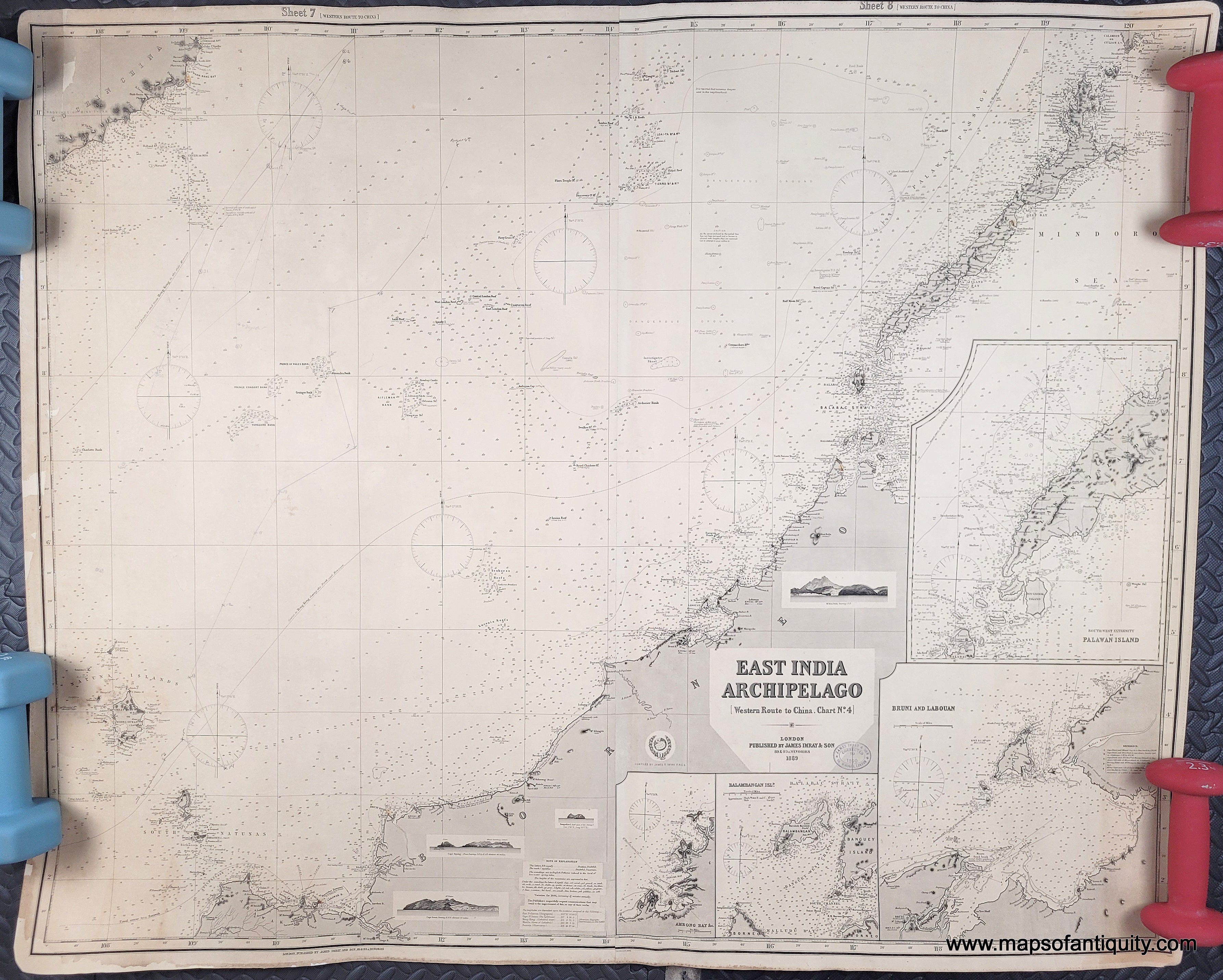 1889/1890 - East India Archipelago, Western Route to China, No. 4 [Bor ...