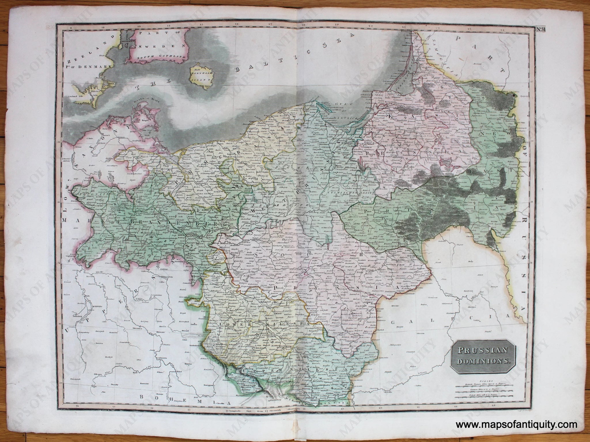 Prussia On World Map Europe, 1815 (World History Wall Maps): Kappa Map