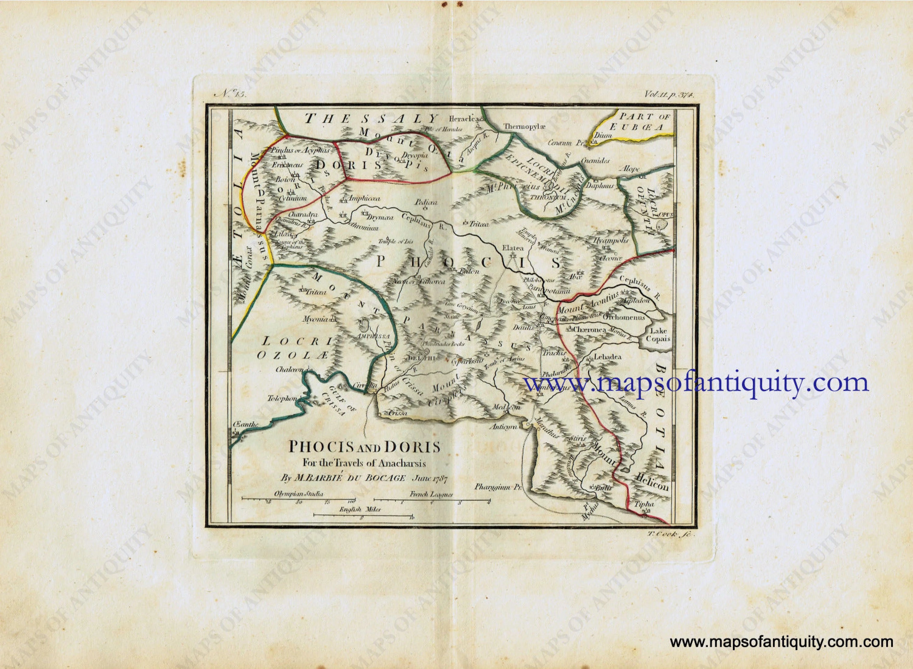 1791 - Phocis and Doris - Antique Map – Maps of Antiquity
