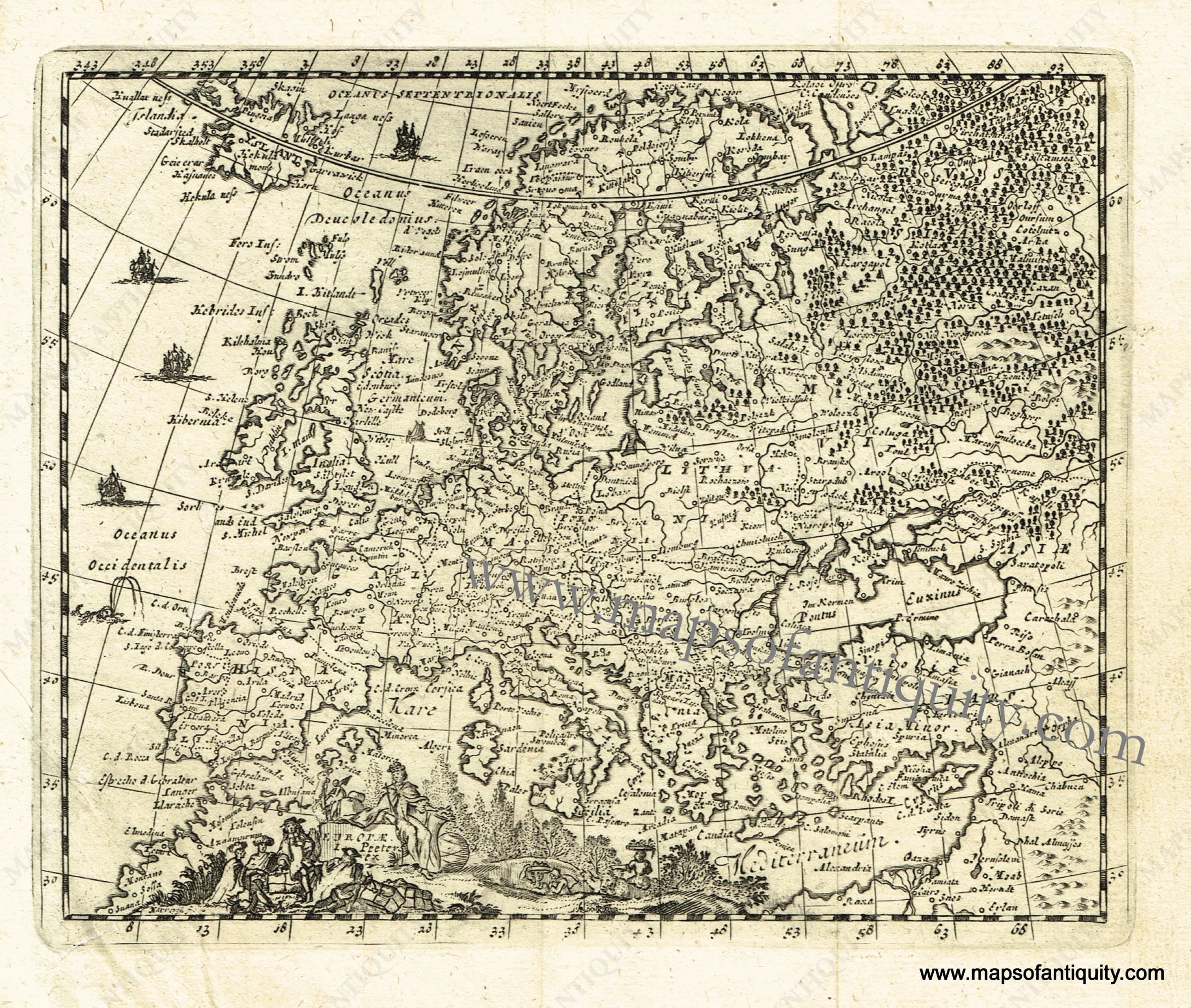 1725 - Europae *****SOLD***** - Antique Map – Maps of Antiquity