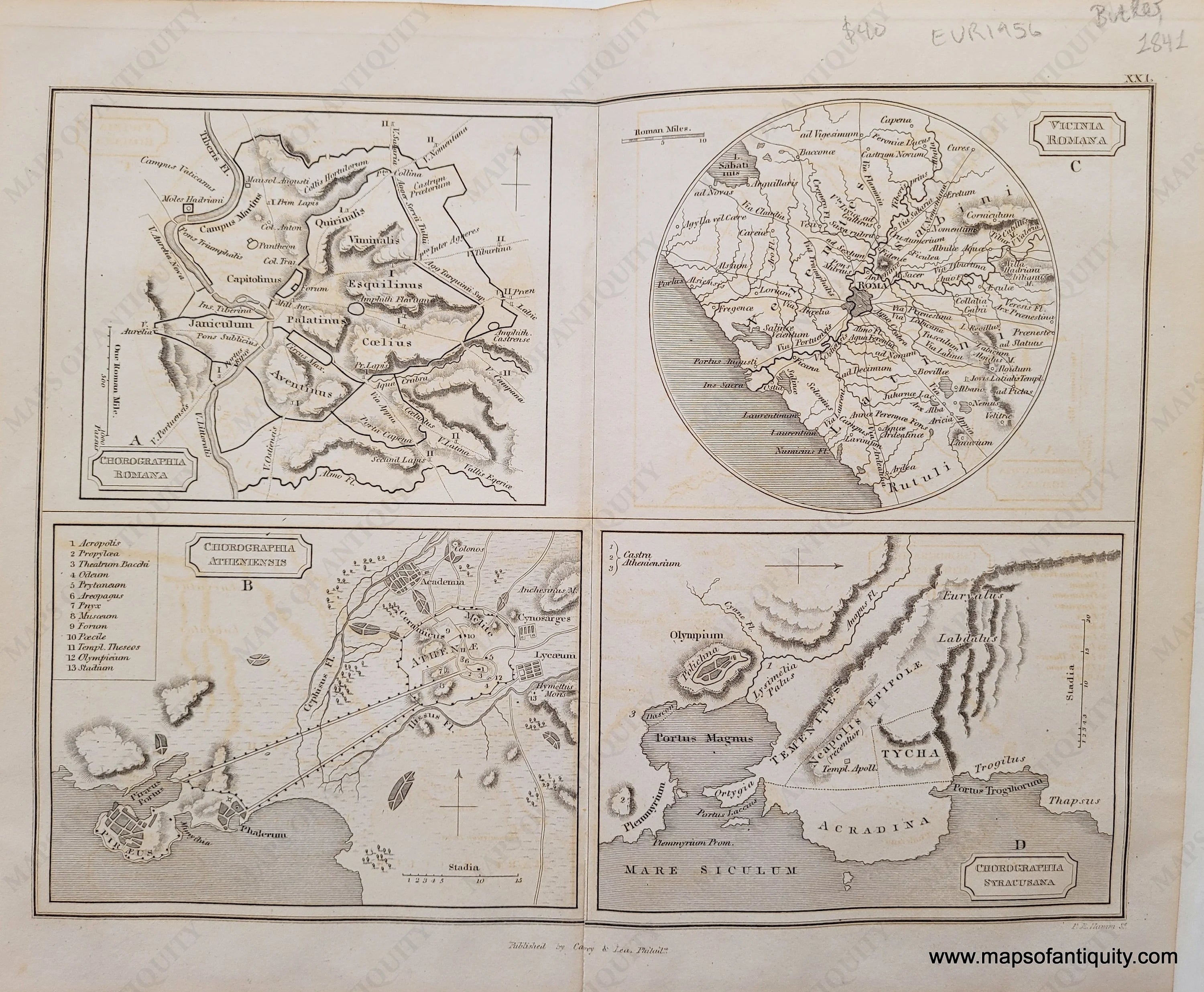 Old Maps Of Rome Old Map Of Rome, 1588 By Georg Braun Forum,