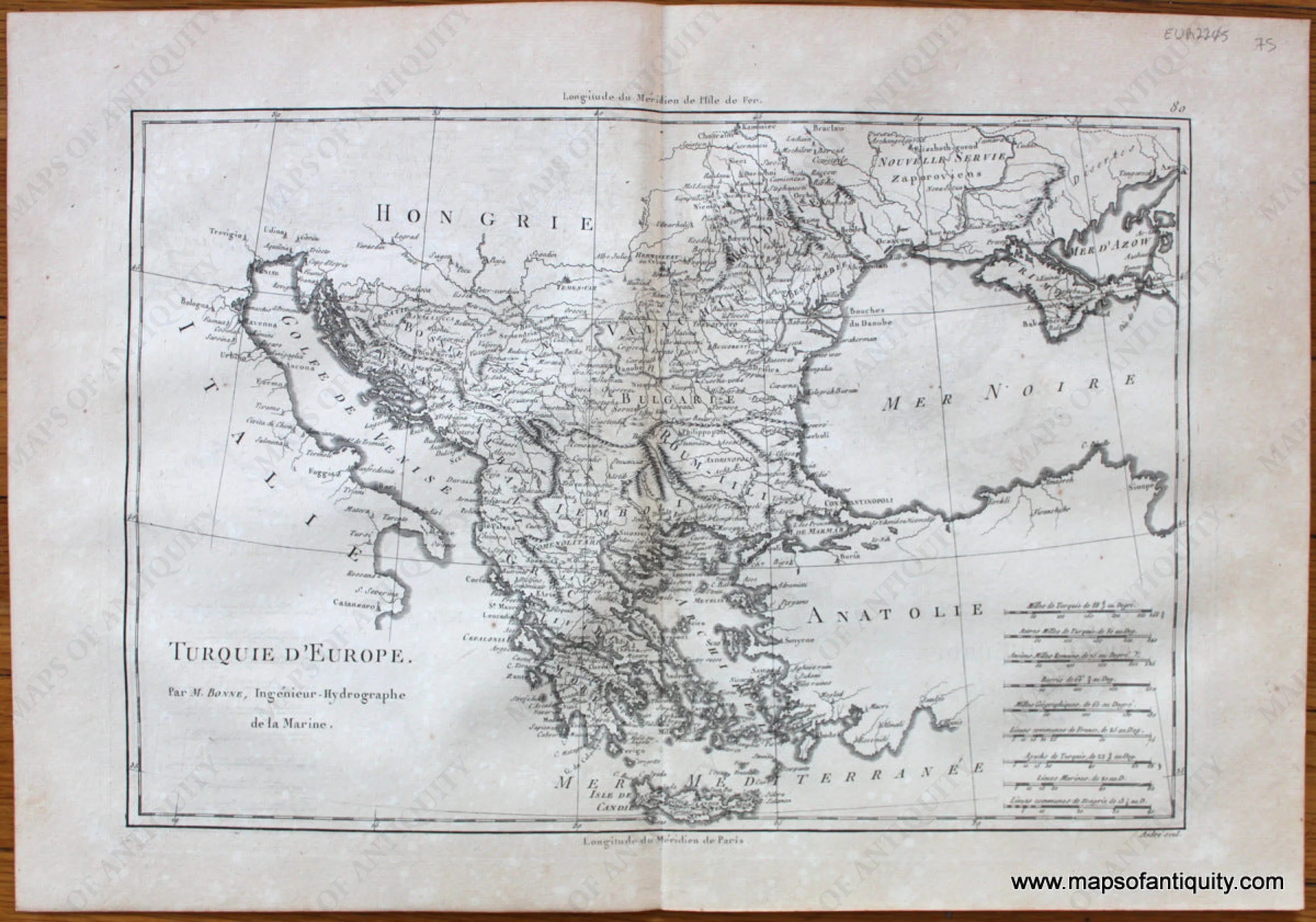 1787 - Turquie d'Europe - Antique Map – Maps of Antiquity