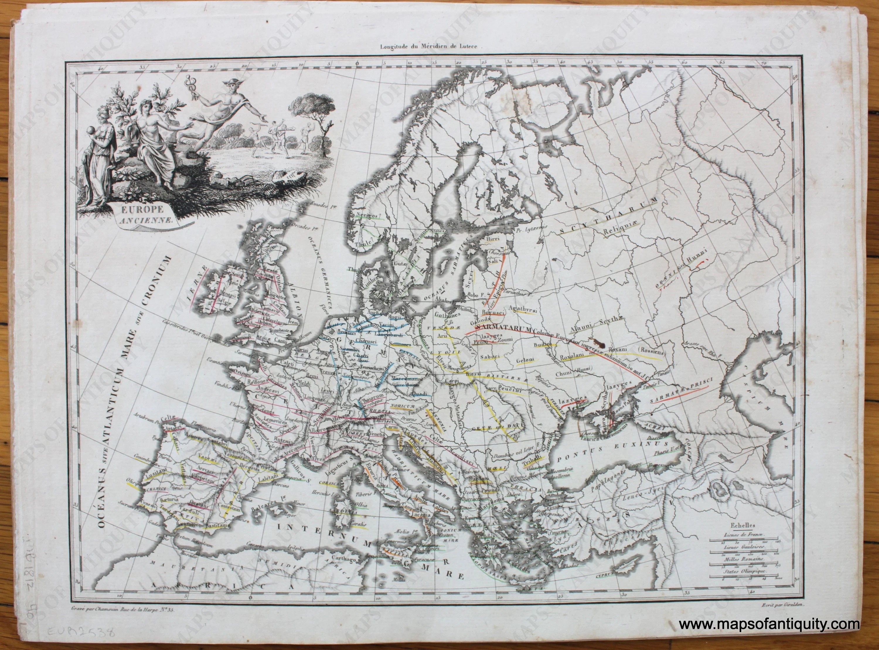 1812 - Europe Ancienne - Ancient Europe - Antique Map – Maps of Antiquity