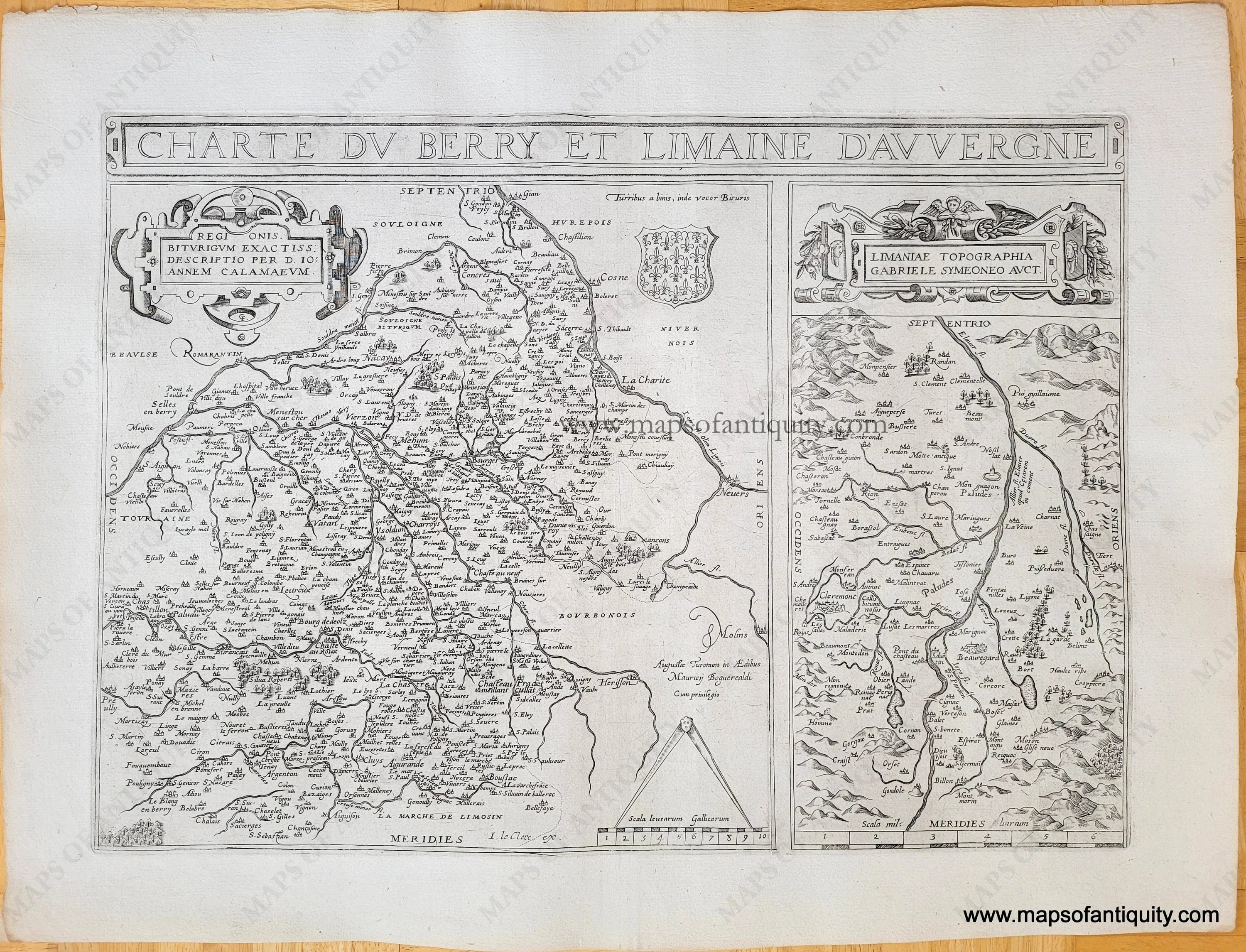 1632 - Berry and Auvergne Regions of France: Charte du Berry et Limain ...