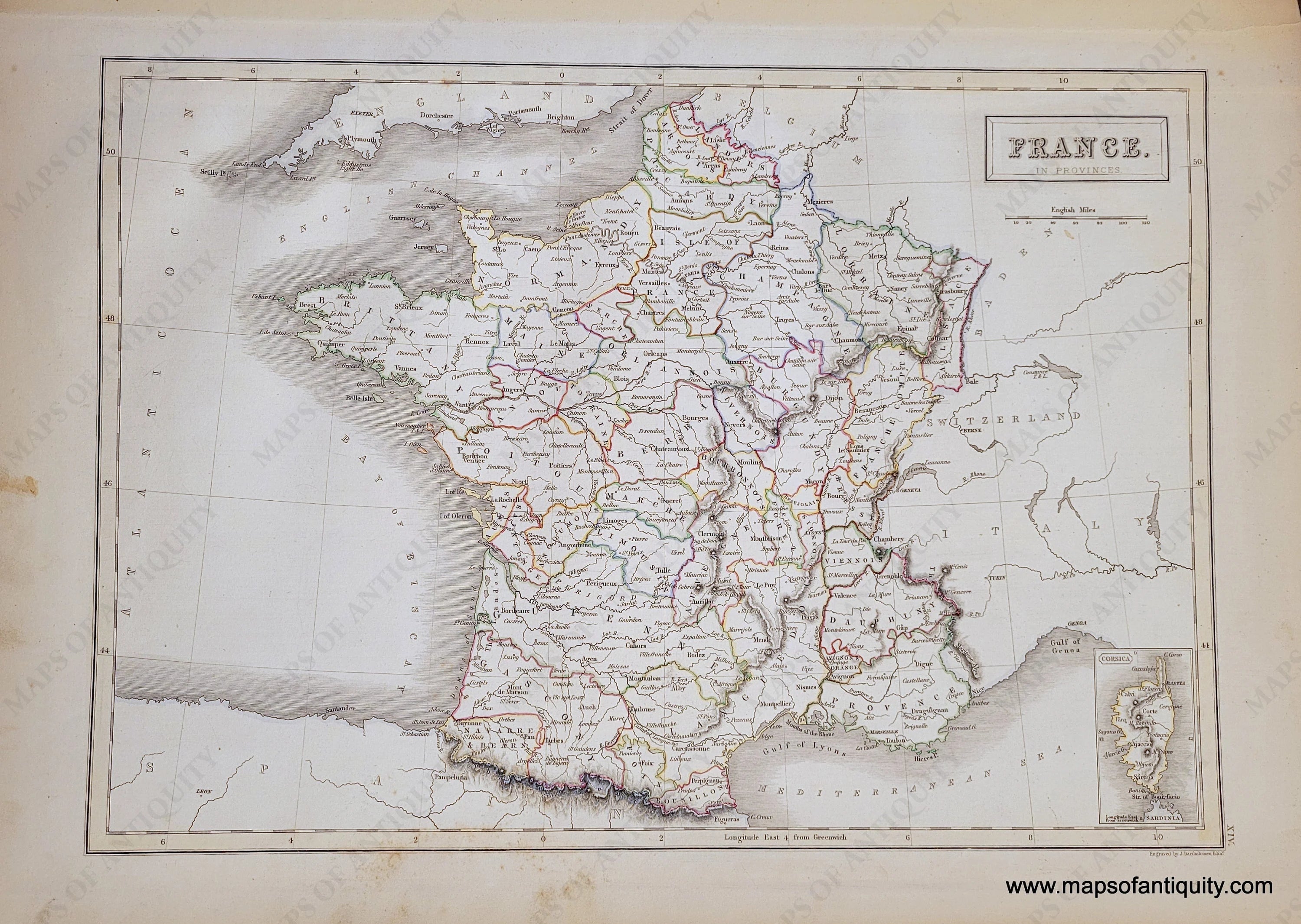 Antique Map France 1841 – Maps of Antiquity