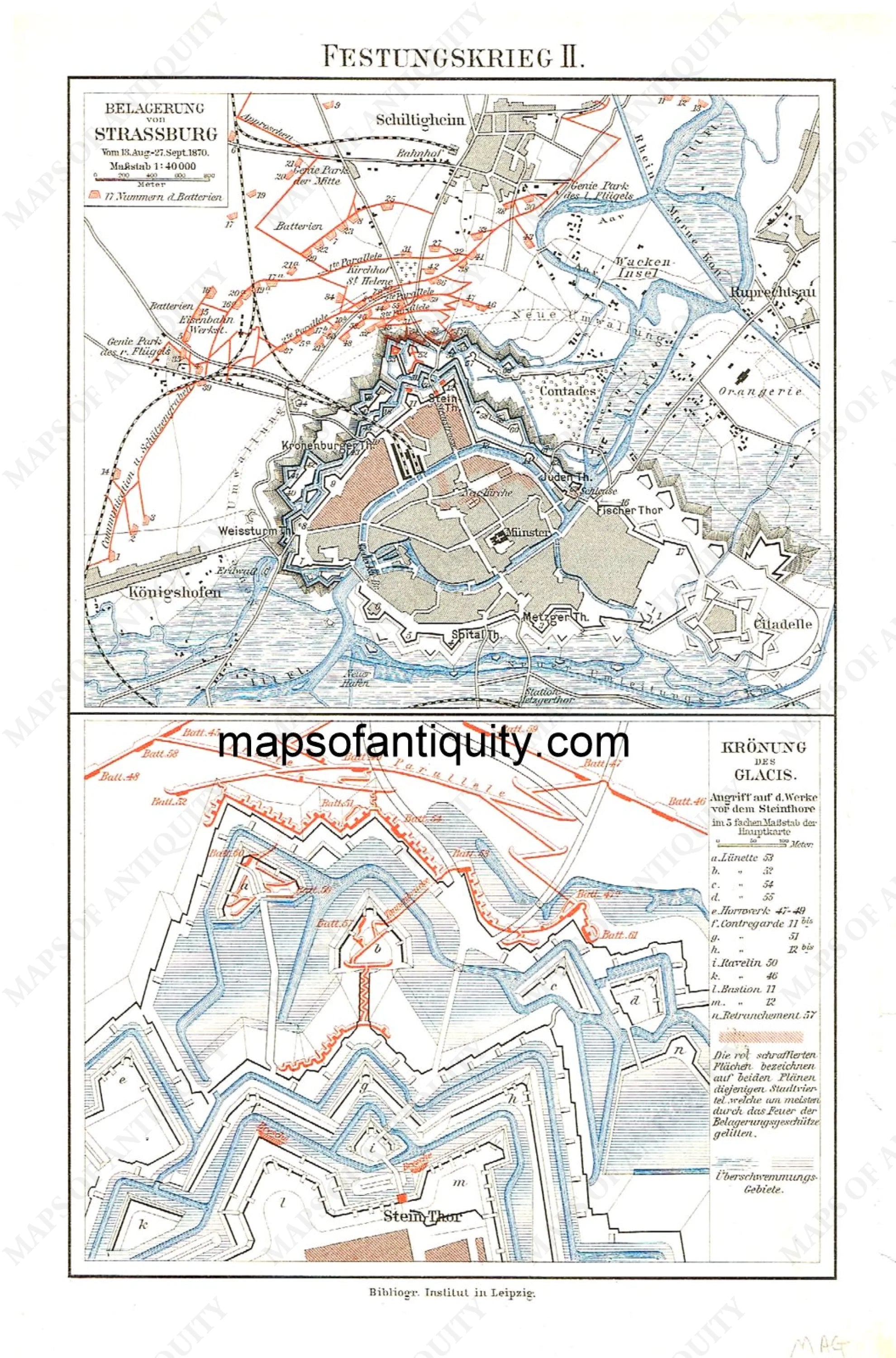 1900 - European fortresses - Antique Map – Maps of Antiquity
