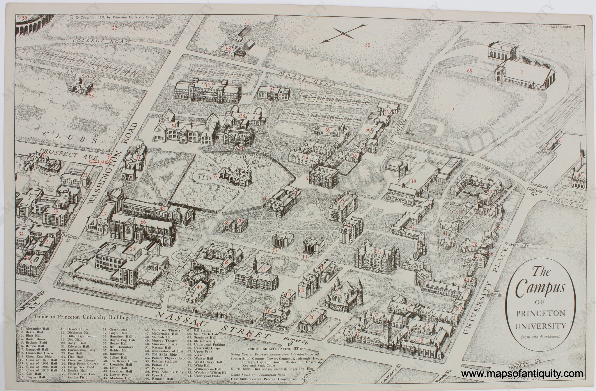Princeton University Campus Map