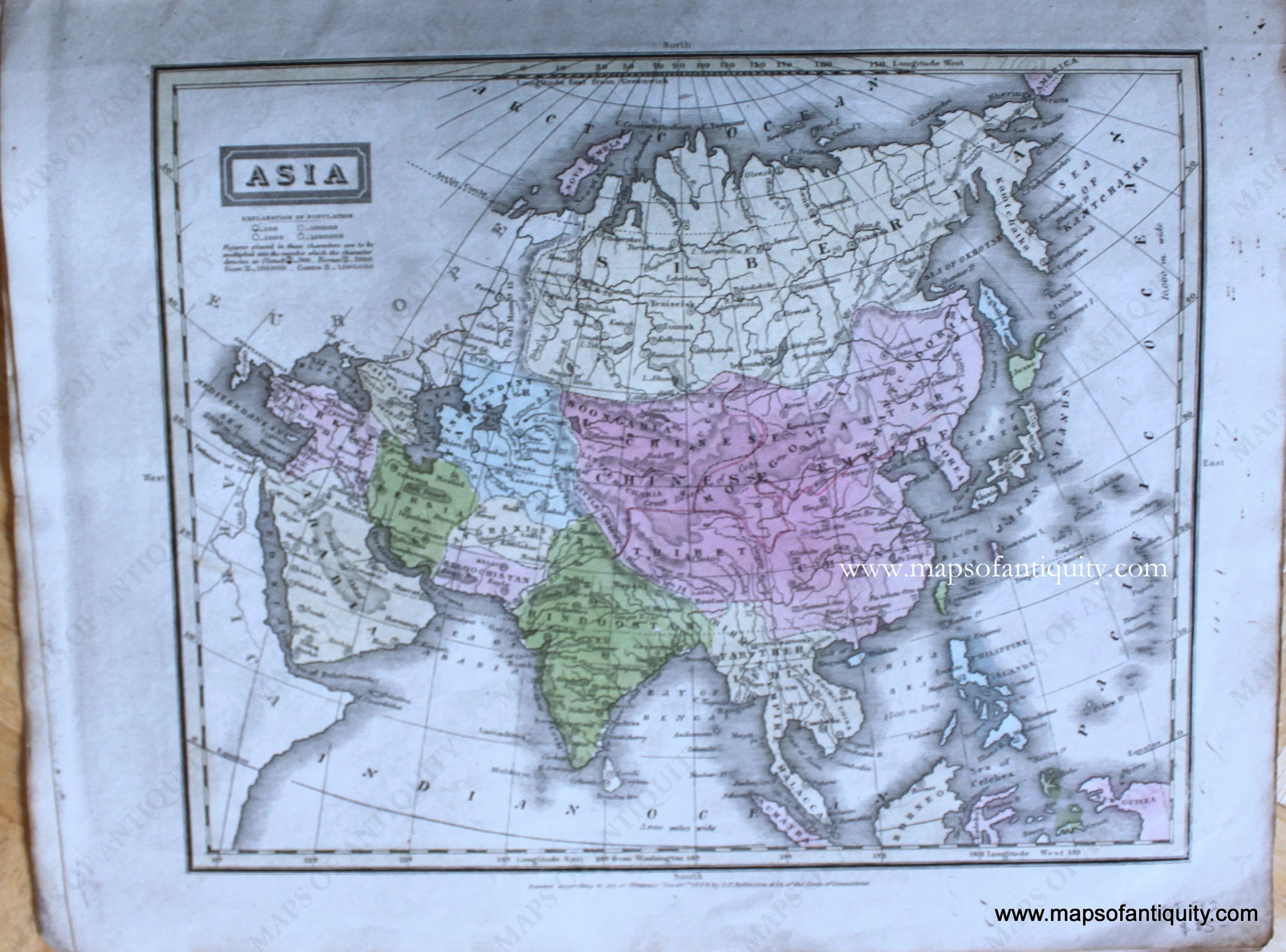 1830 - Asia - Antique Map – Maps of Antiquity