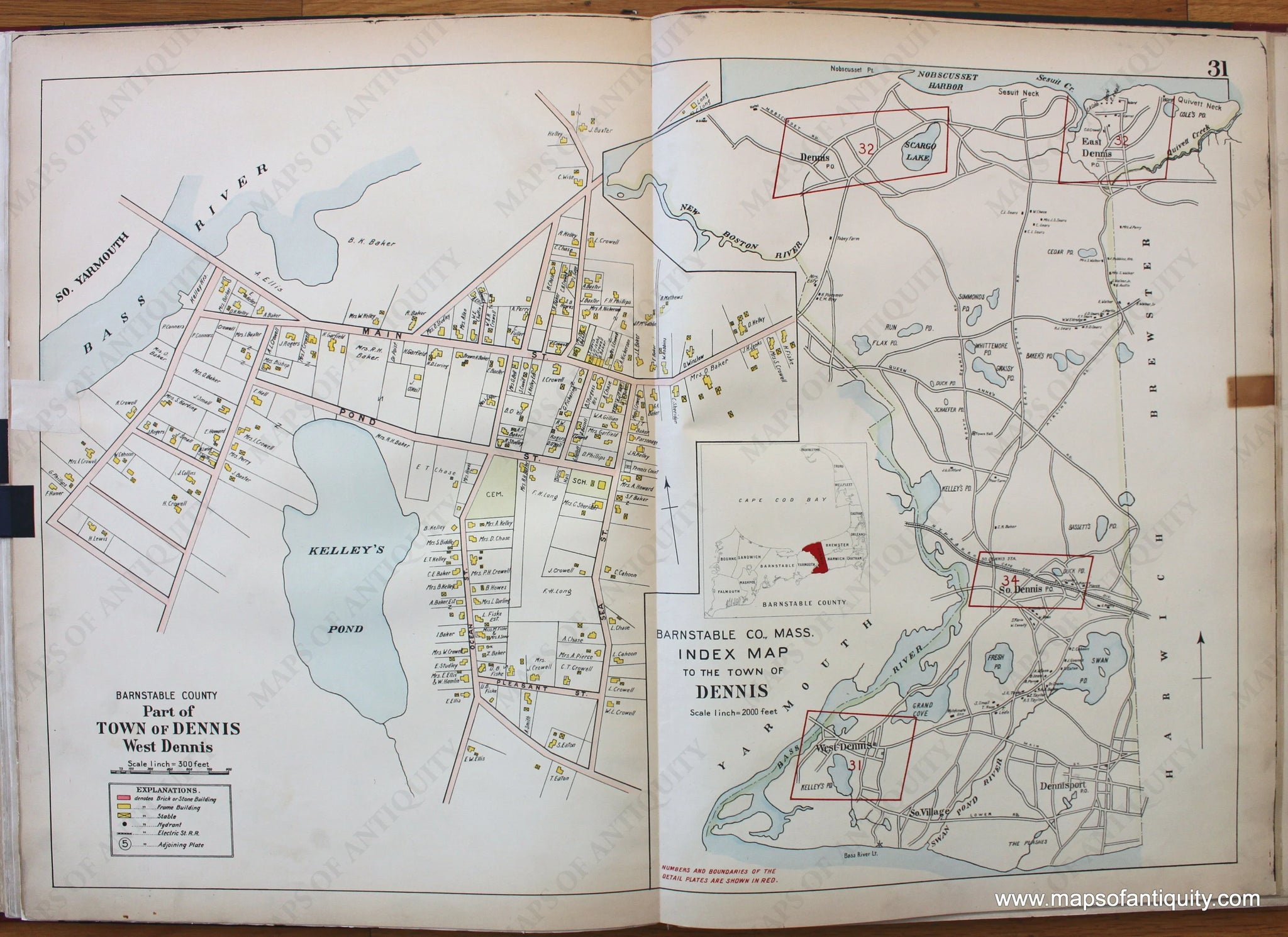 Street Map Of Dennis Ma Orleans To Dennis Port With Public