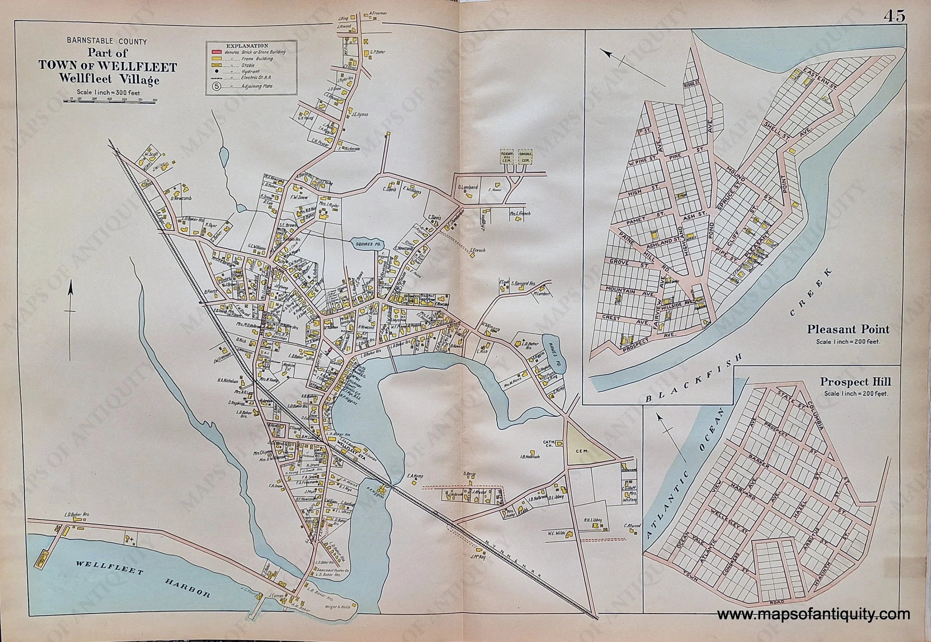 Old Maps Of Wellfleet Ma