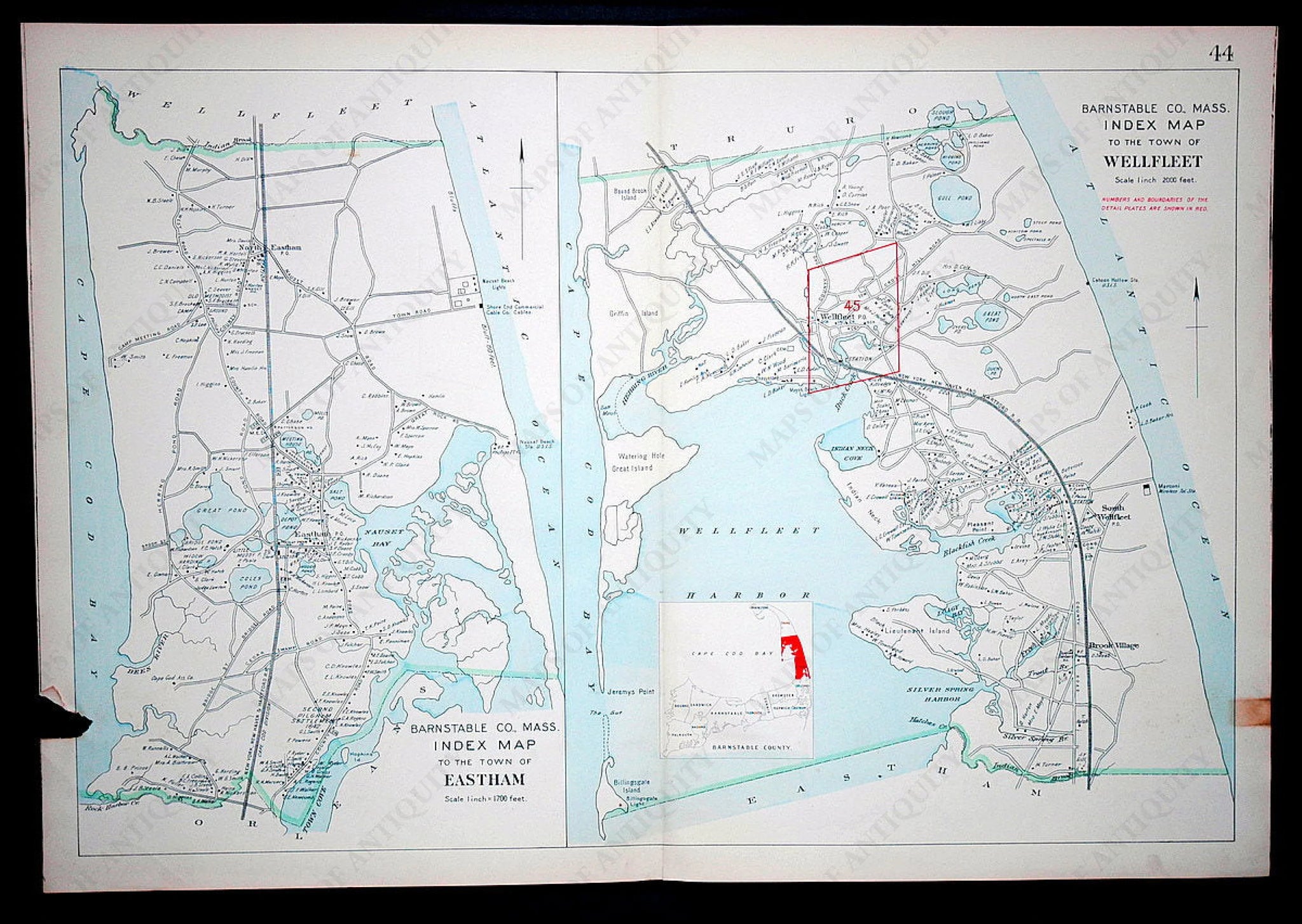 Old Maps Of Wellfleet Ma