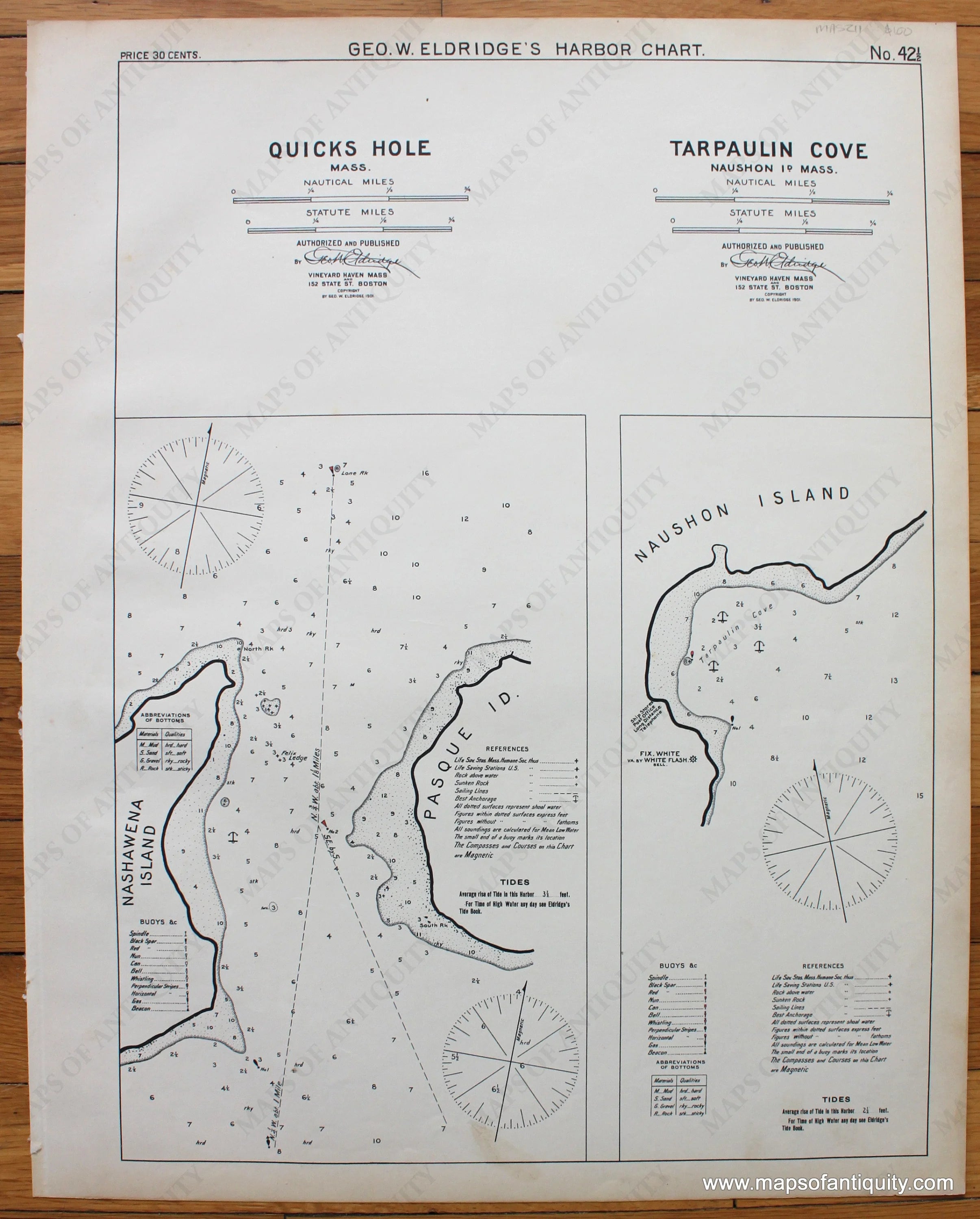 1901 - Quicks Hole, Nashawena and Pasque Islands, and Tarpaulin Cove ...