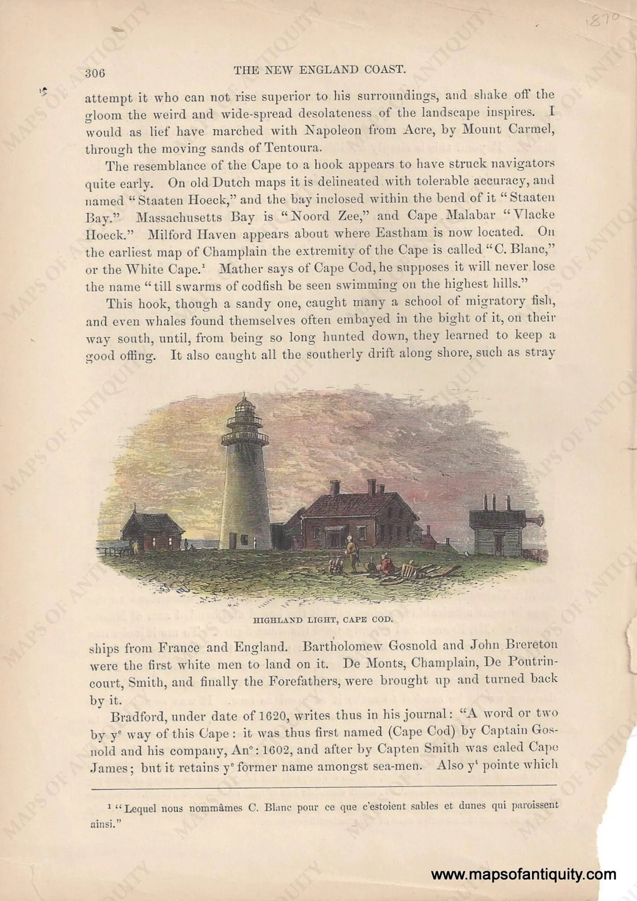 1870-1890 - Highland Light, Cape Cod - Antique Print – Maps of Antiquity