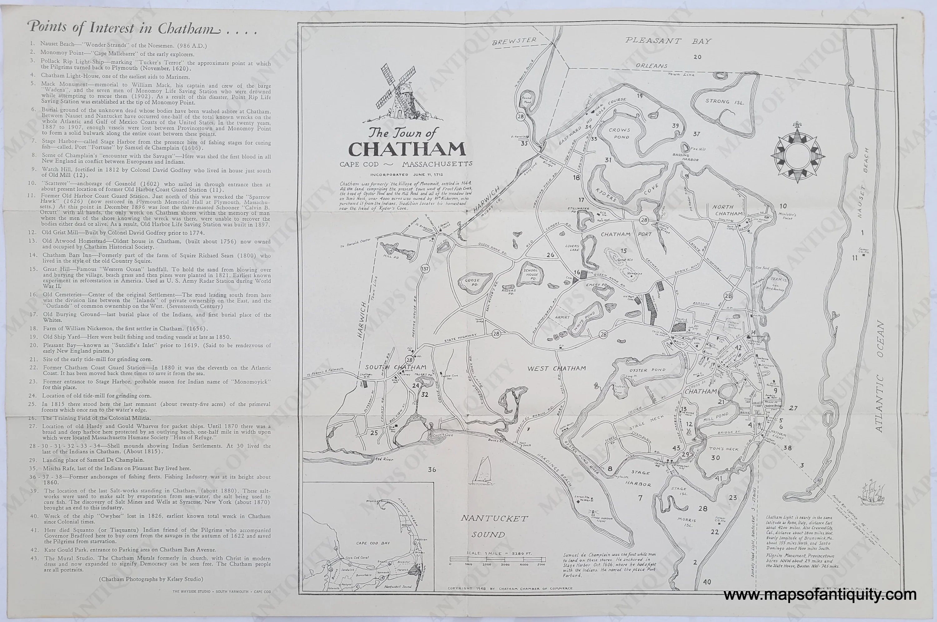 1948 - The Town of Chatham, Cape Cod, Massachusetts, Incorporated June ...