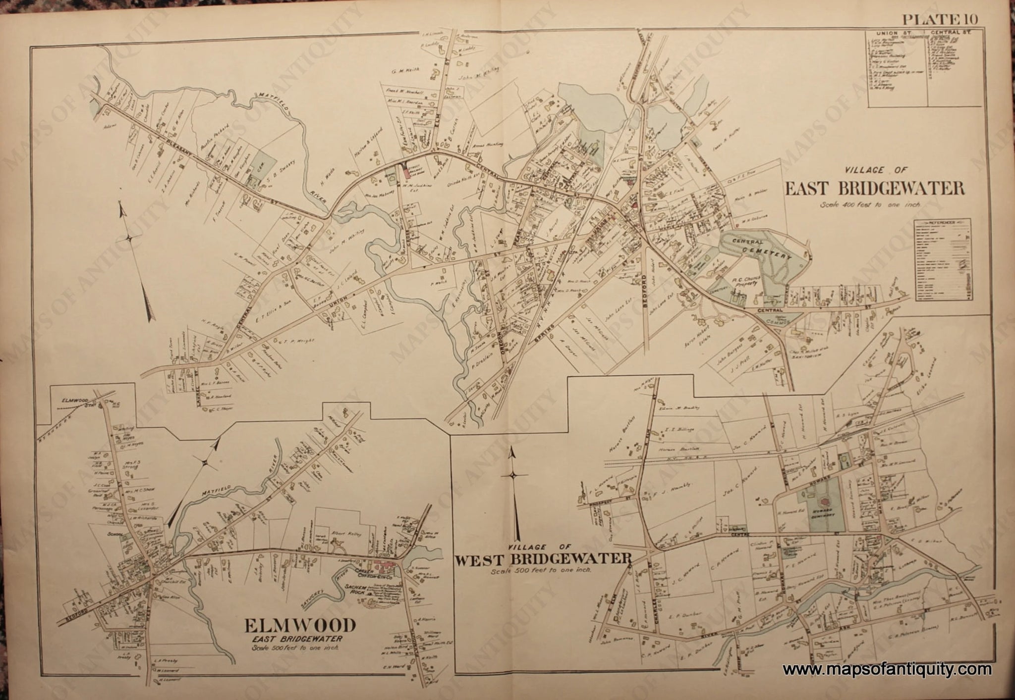 Detailed Map Of Bridgewater Massachusetts 65 Pleasant St. In West
