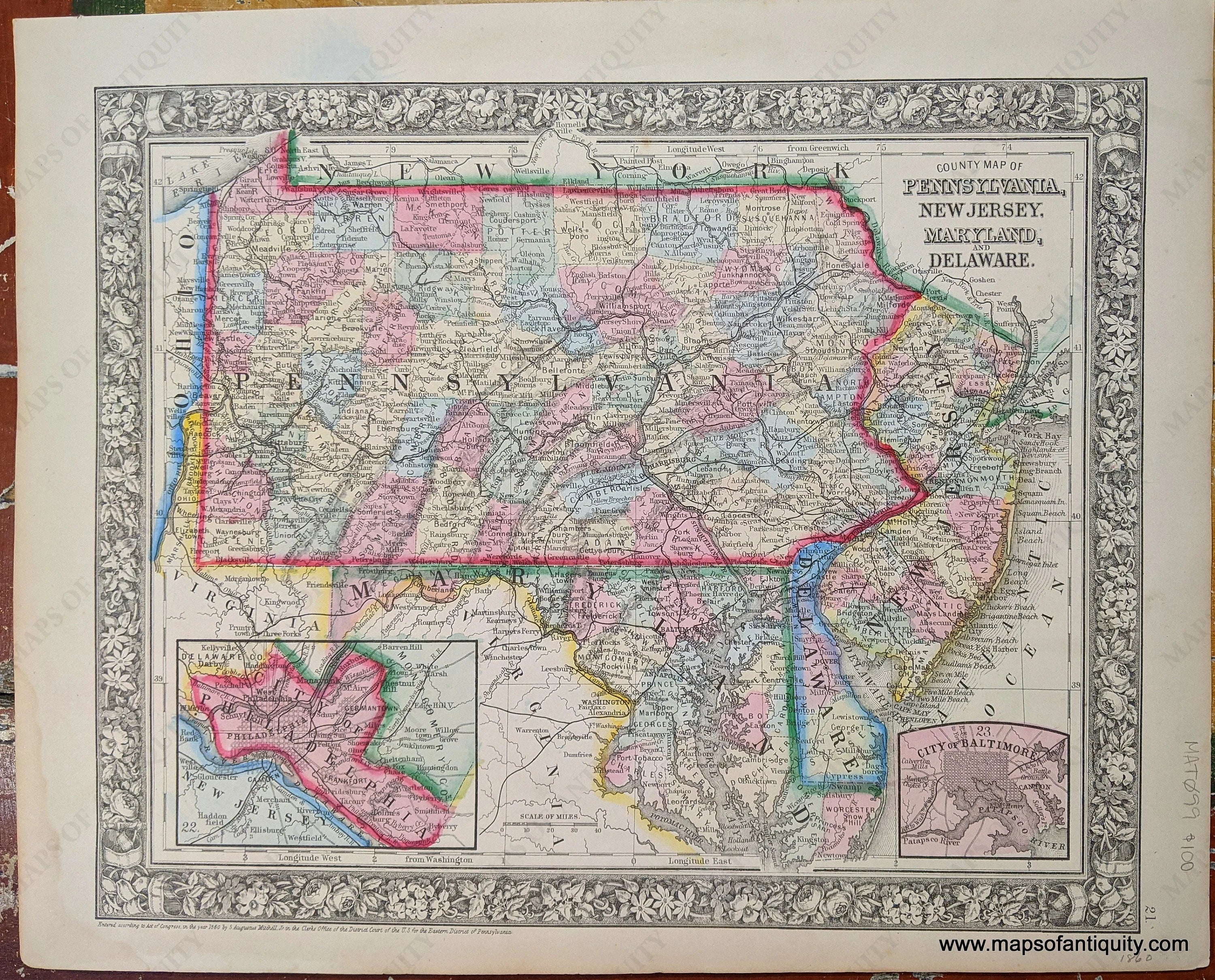 United States Map Of Maryland