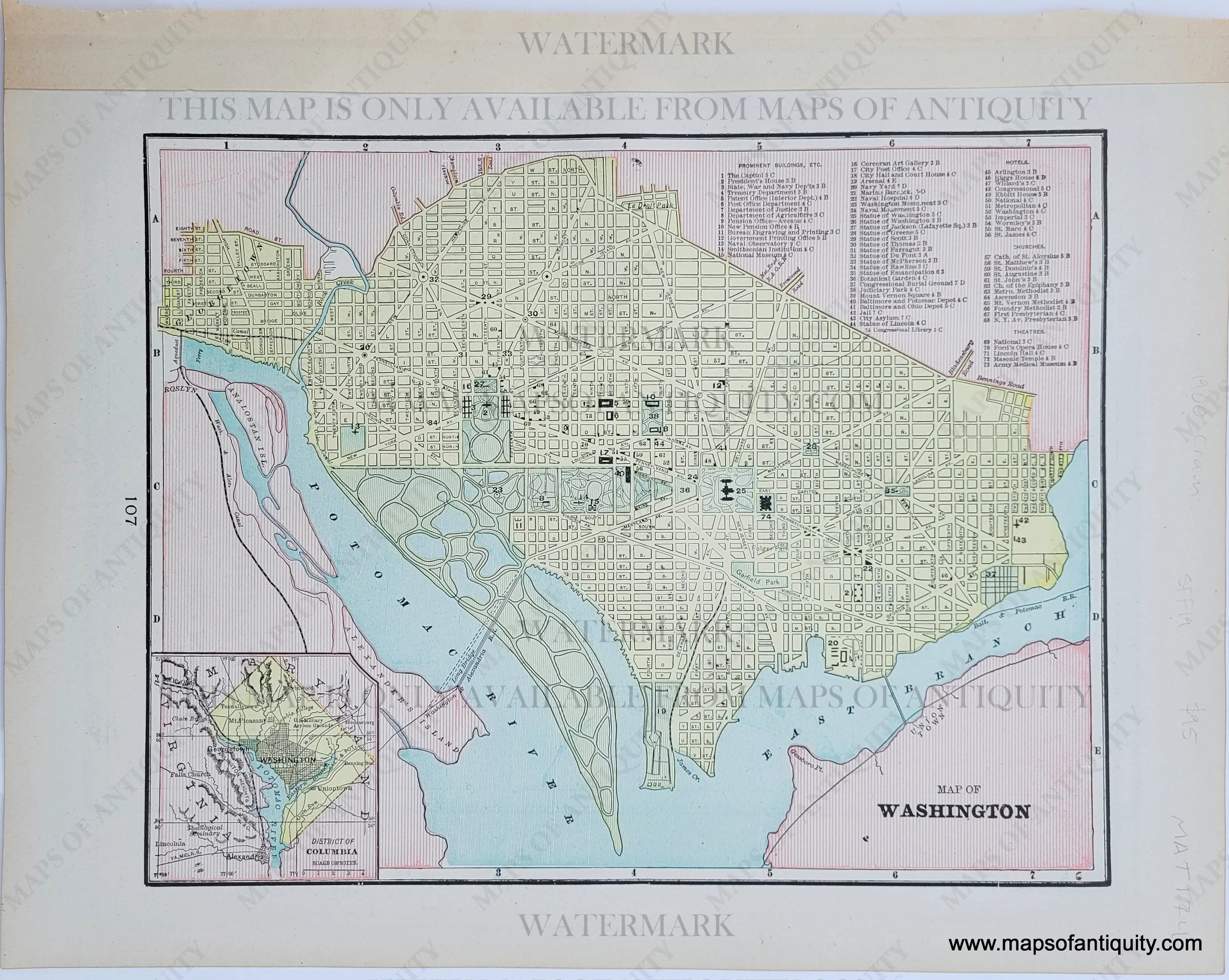 1900 - Washington D.C. Verso: Richmond VA, and Pittsburgh and Alleghen ...