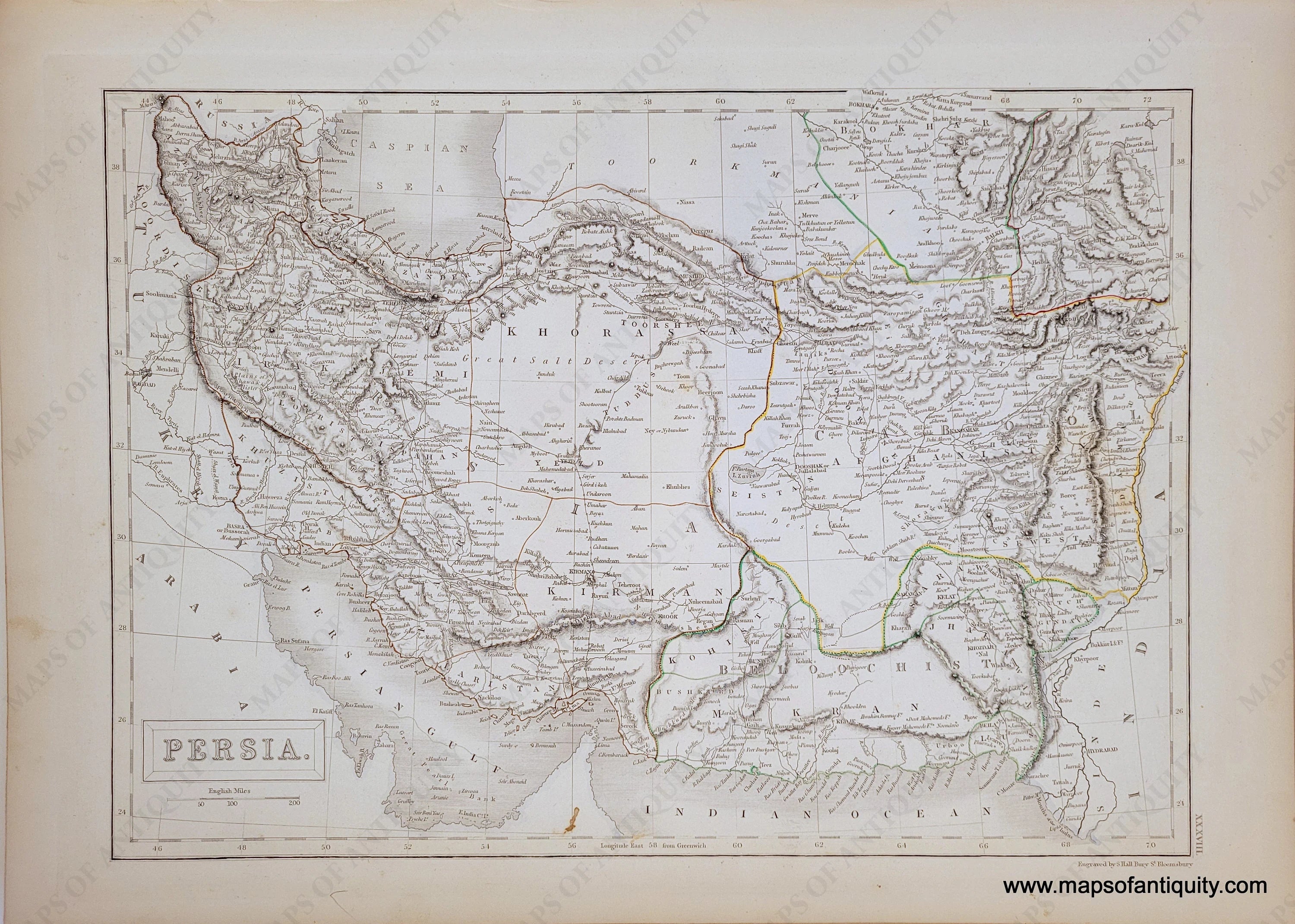 Antique Map Persia 1841 – Maps of Antiquity