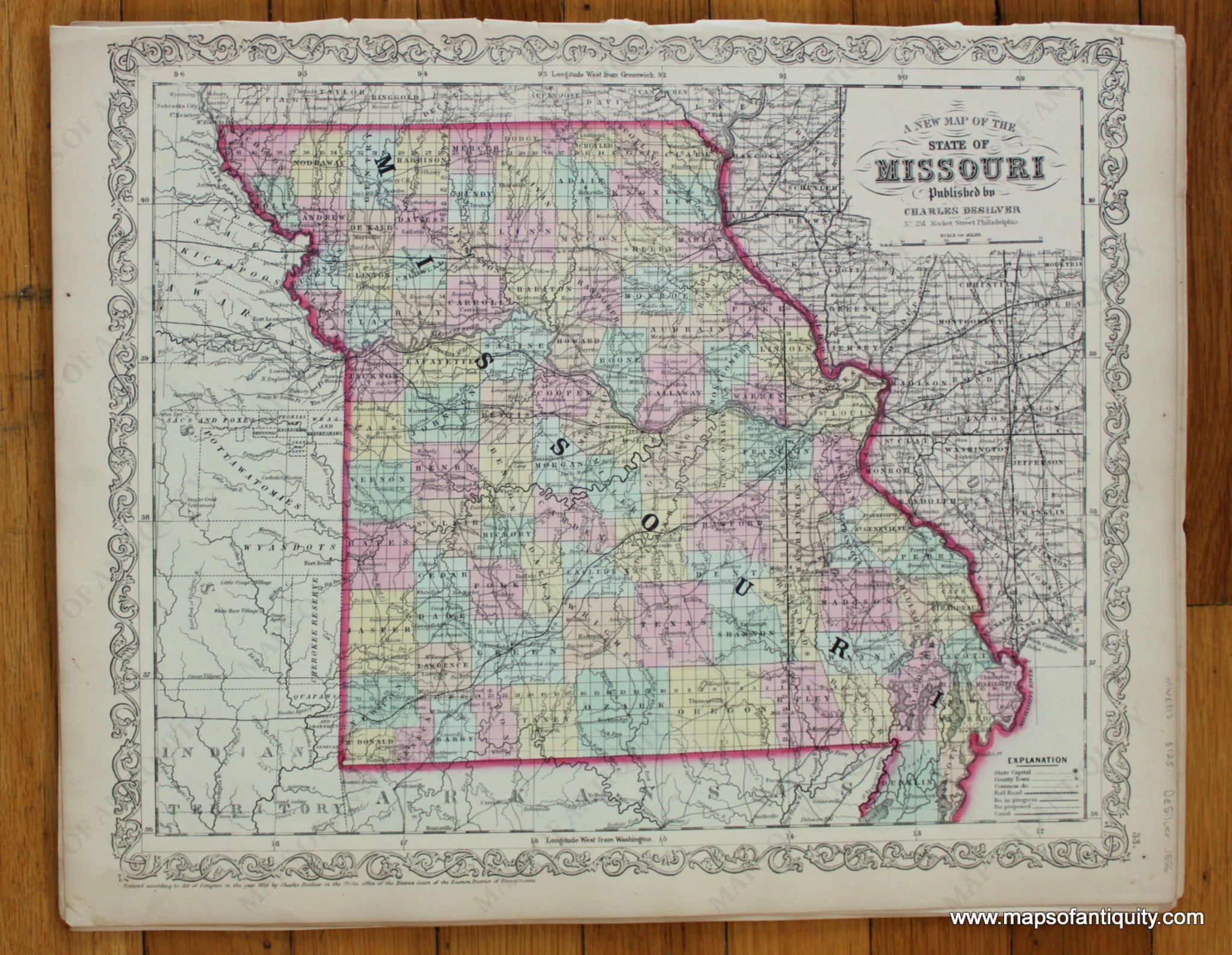 Printable Map Of Missouri