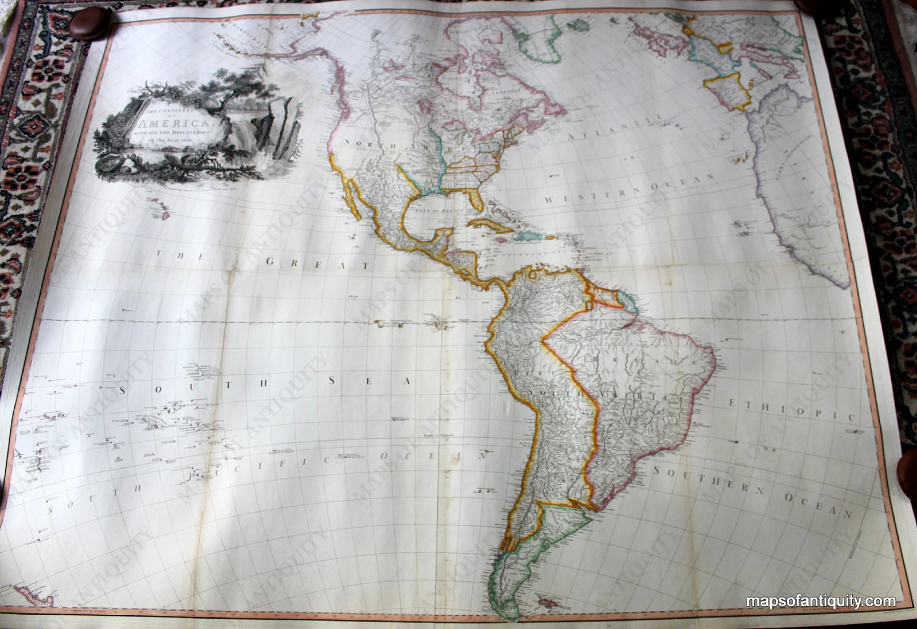 1809 - The Continent of America with all the discoveries to the year 1 ...