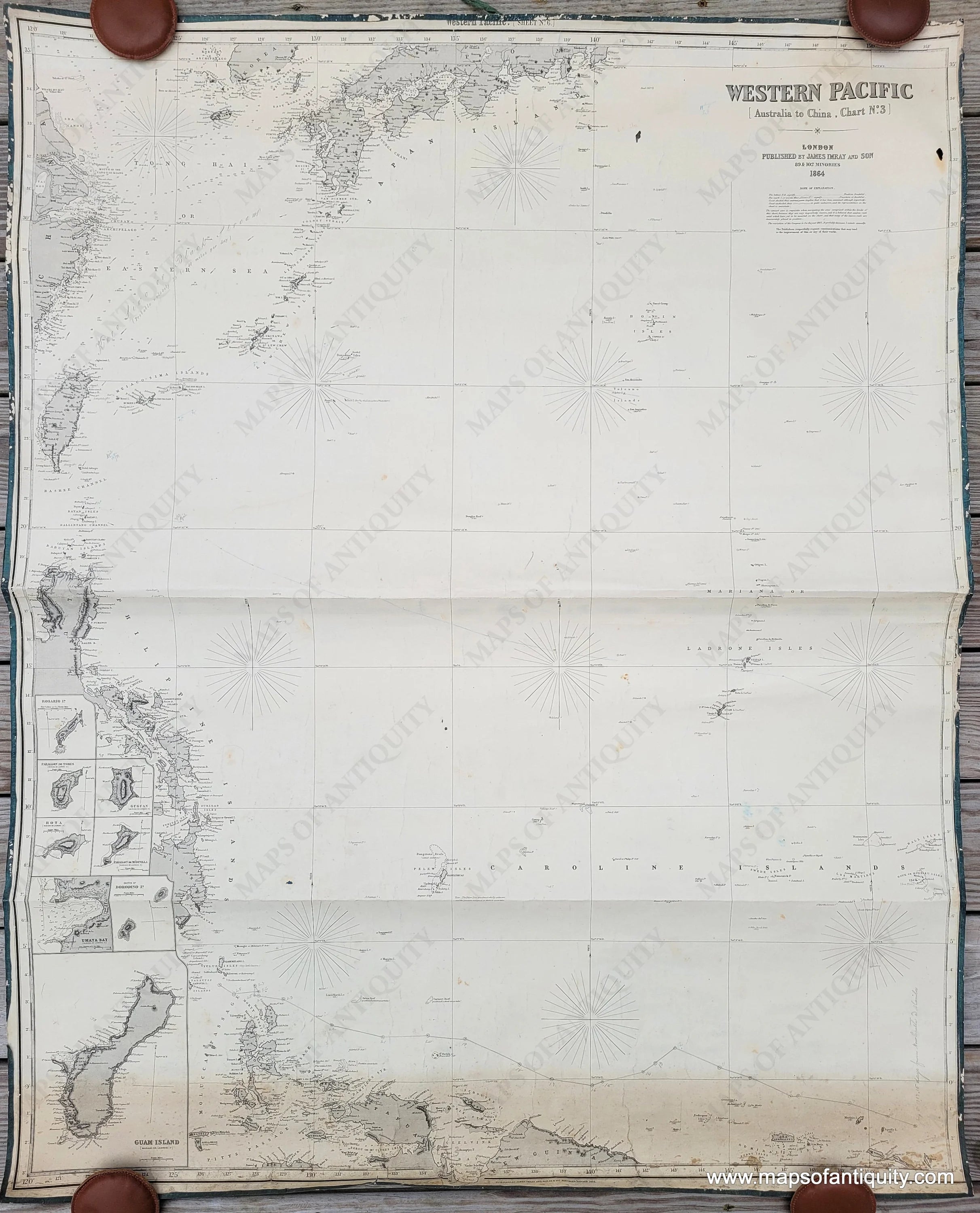 Antique Chart China Shanghai Japan Philippines Imray Pacific 1864 ...