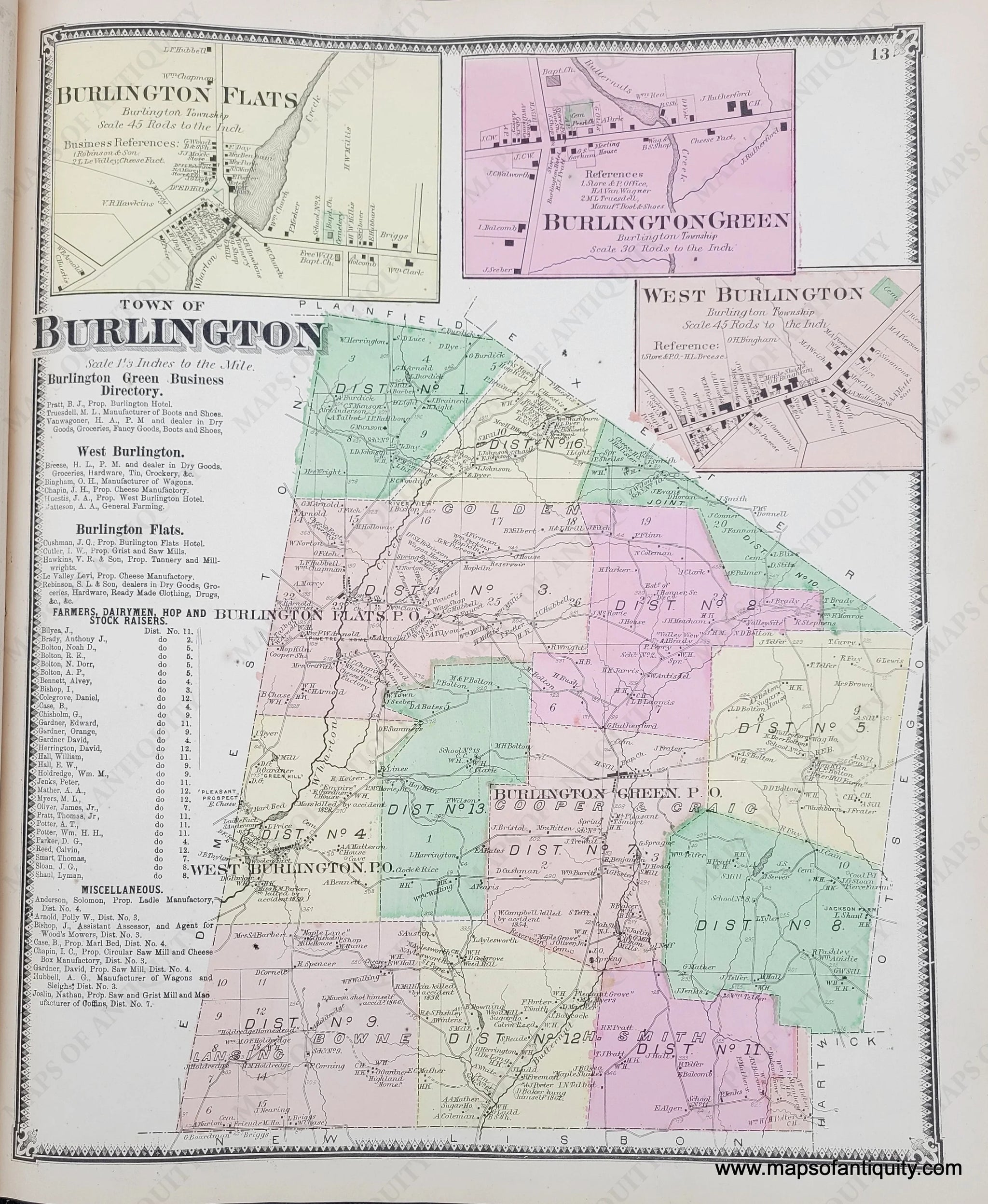Burlington Colorado Map