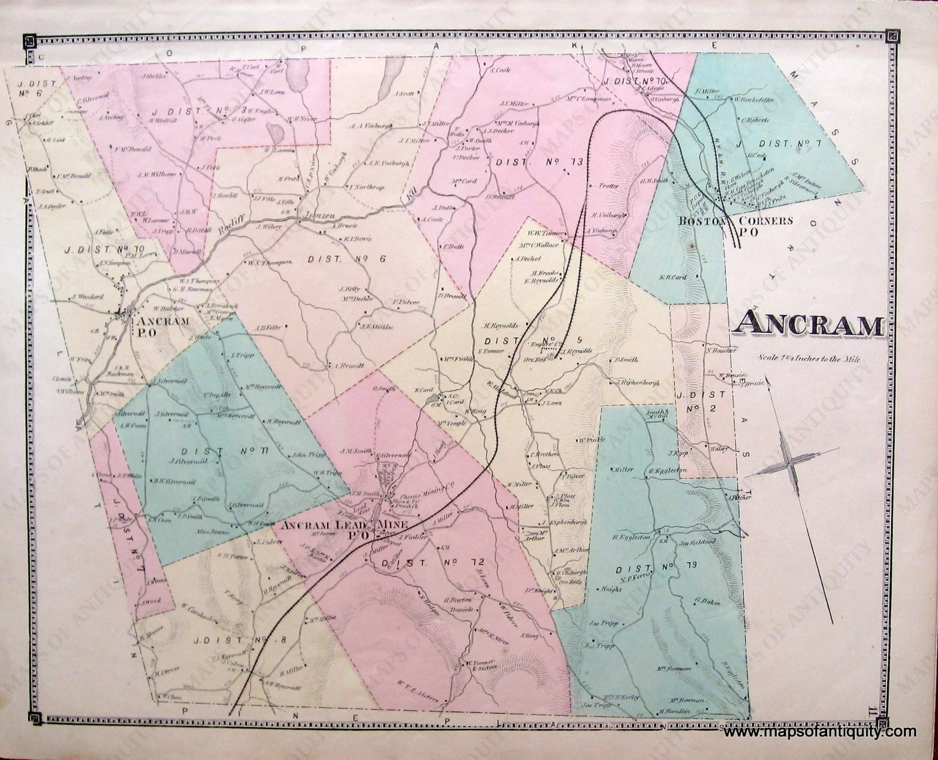 Ancram New York Map Town Of Ancram New York – Historic Farming