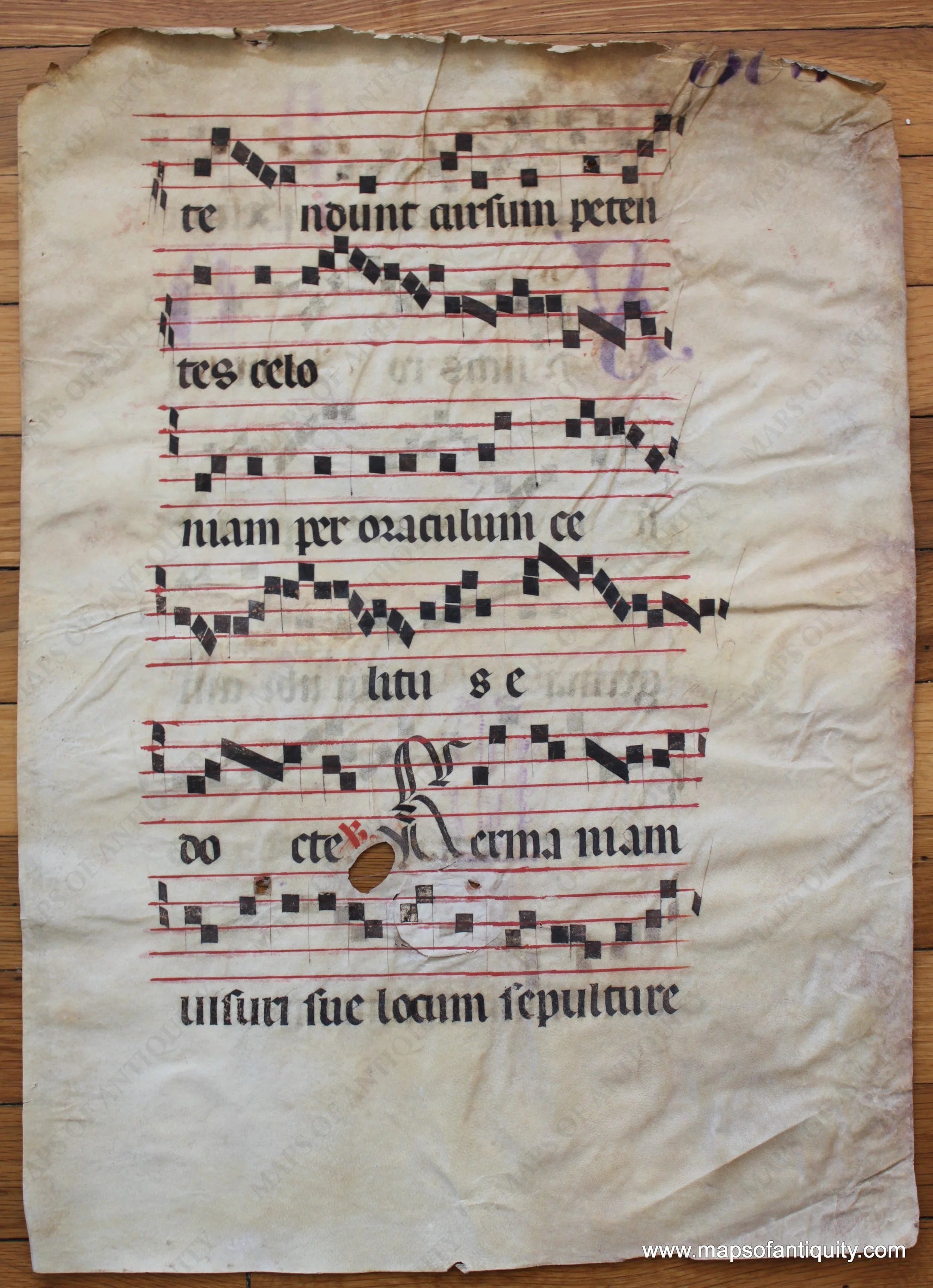 Middle Ages - Antique Sheet Music No Title 1 - Antique – Maps of Antiquity