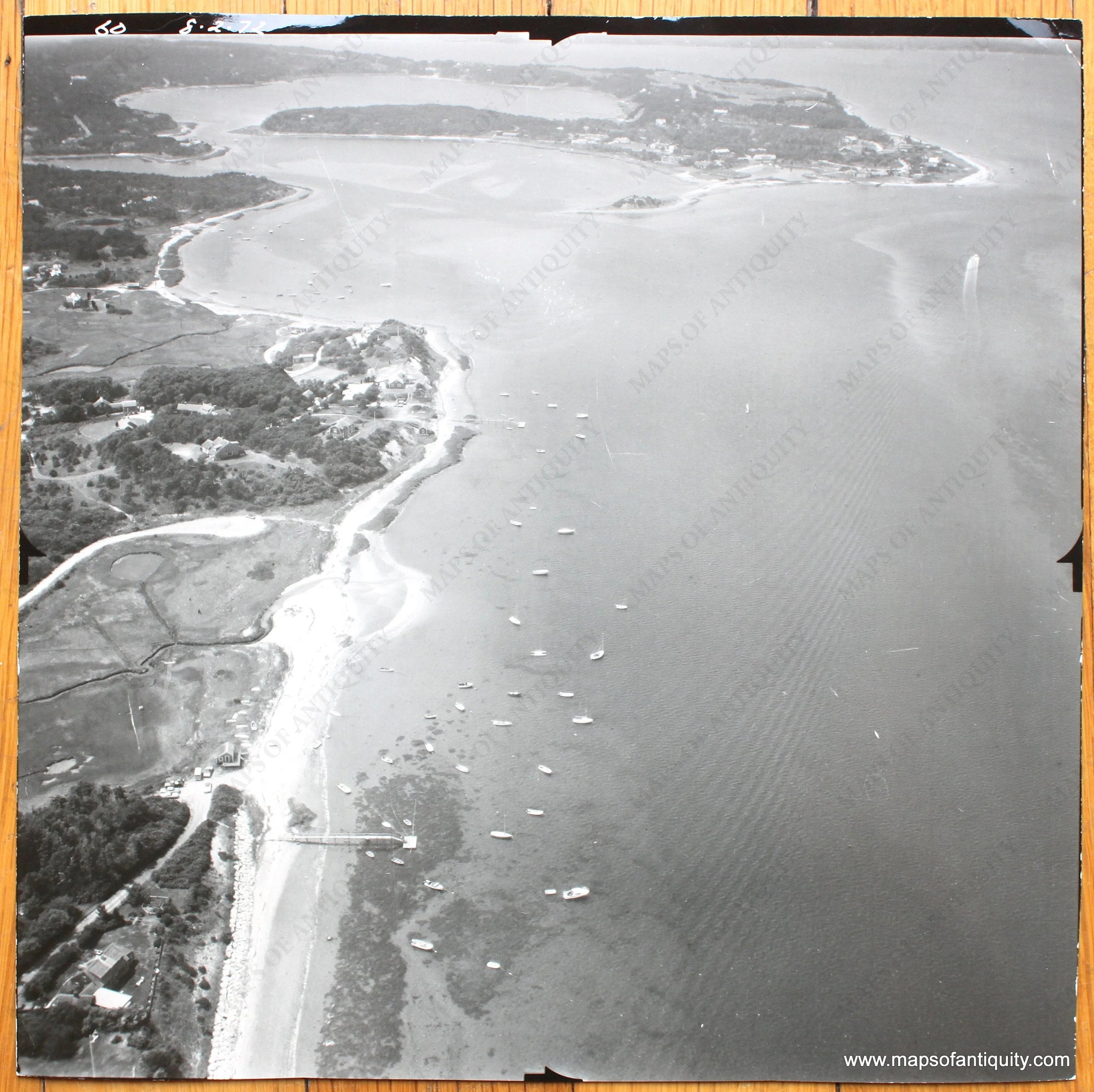 1972 - Aerial Photograph of Pleasant Bay towards Bassing Harbor and Ni ...