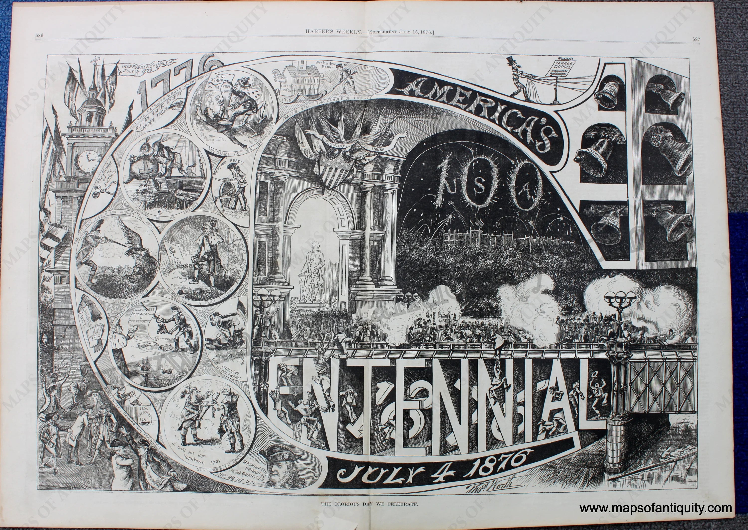 1876 - The Glorious Day We Celebrate - America's Centennial July 4, 18 ...