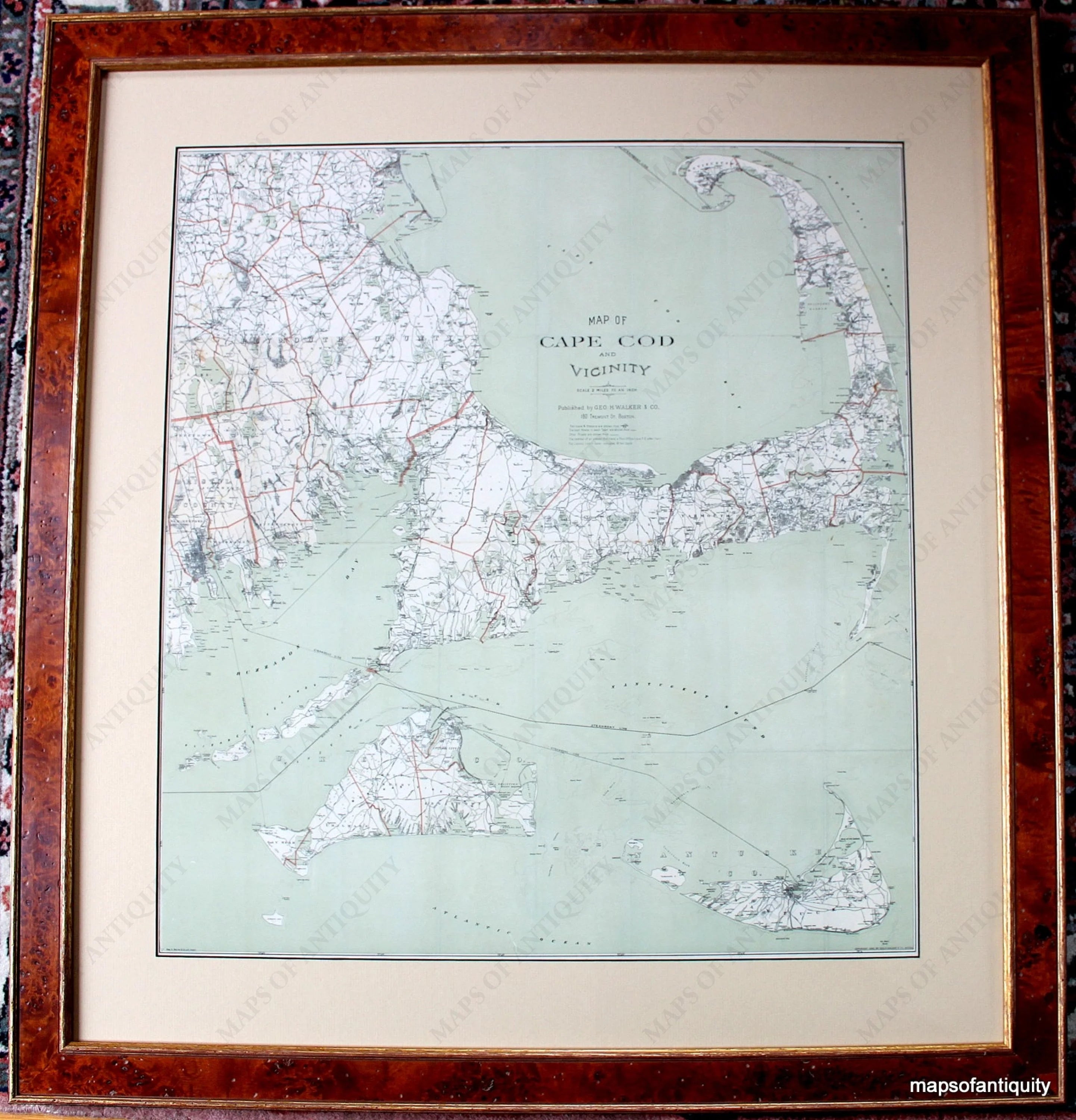 Map of Cape Cod and Vicinity - Reproduction – Maps of Antiquity