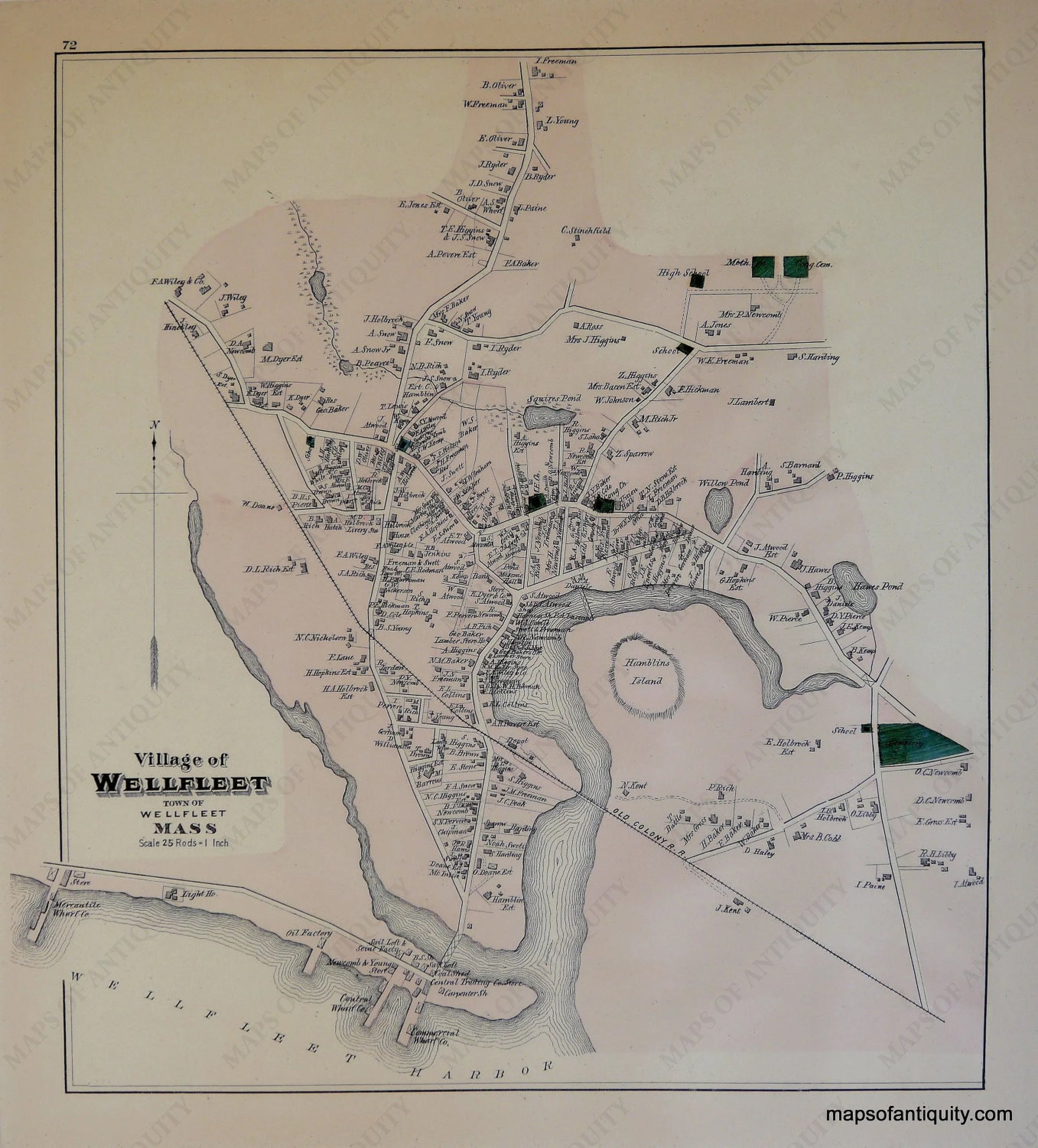 Old Maps Of Wellfleet Ma