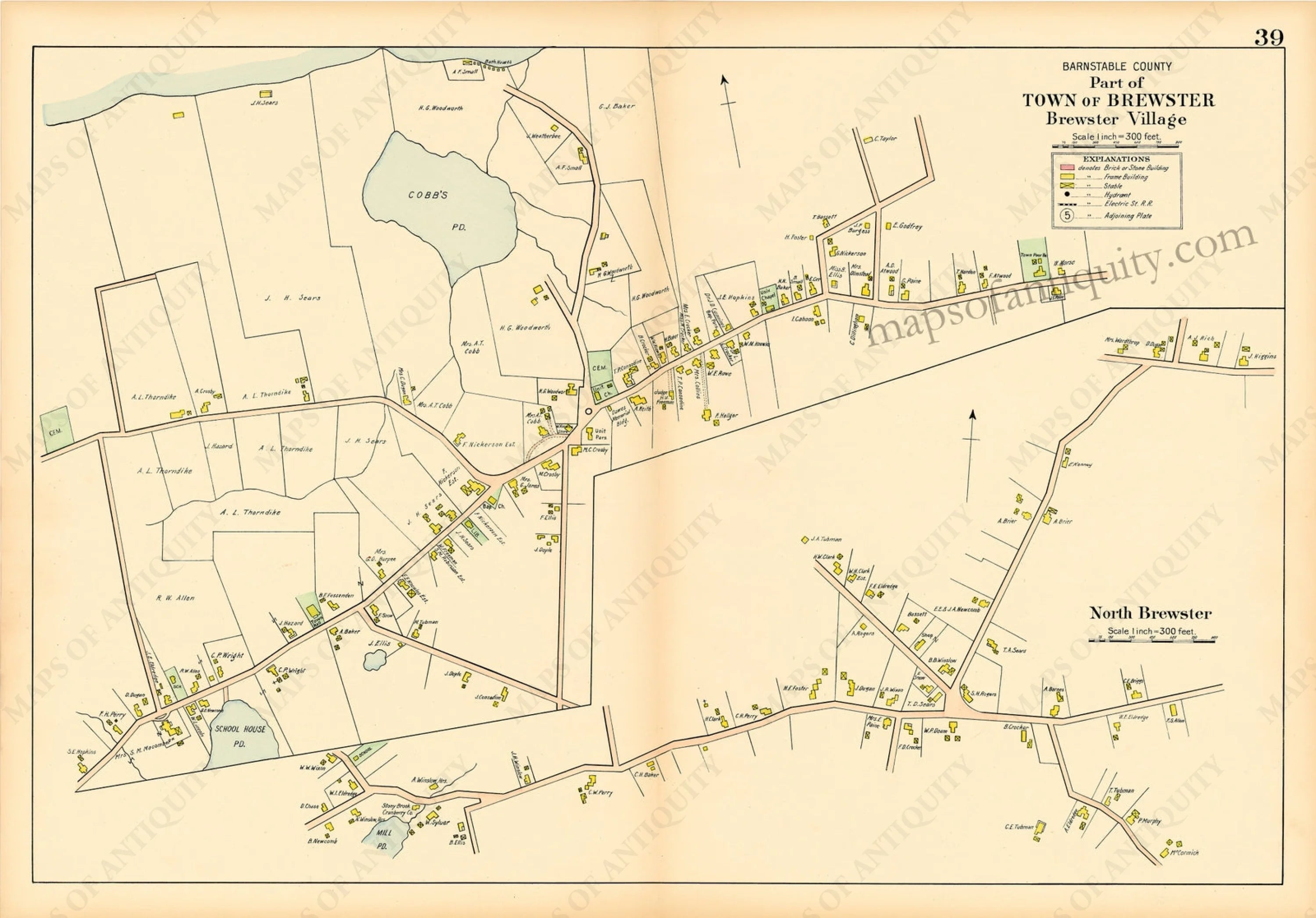Brewster Village, North Brewster, p. 39. - Town and Village Maps, Atla ...
