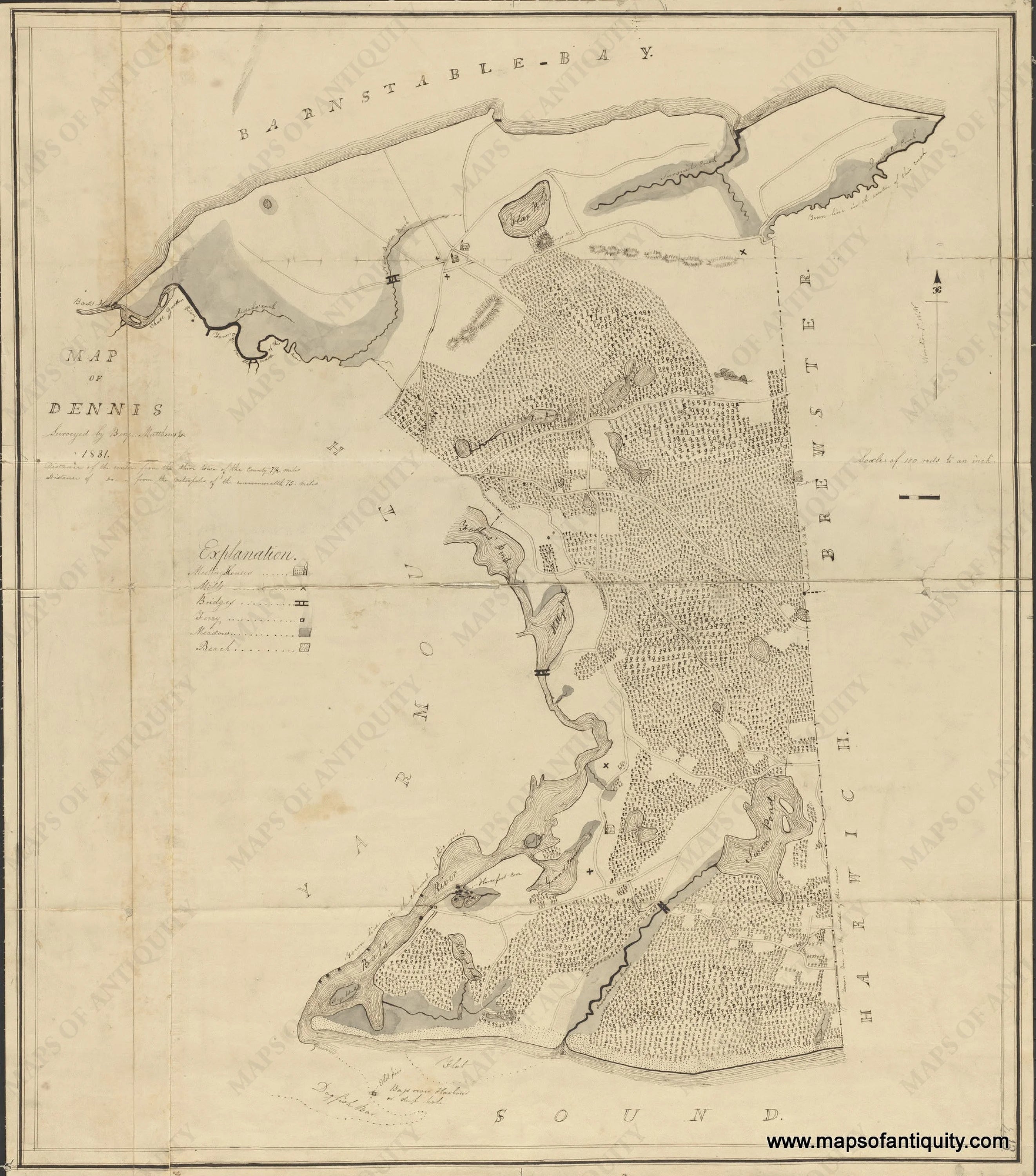 Map of Dennis 1831- Reproduction – Maps of Antiquity