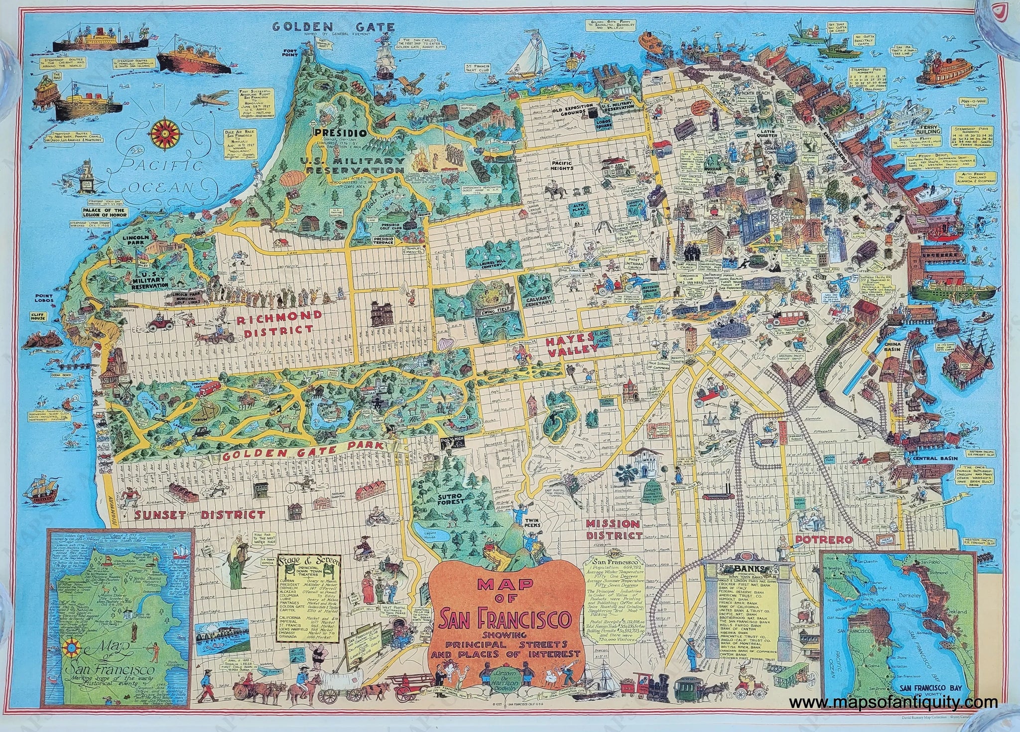 Famous San Francisco Street Map Streetwise San Francisco Map