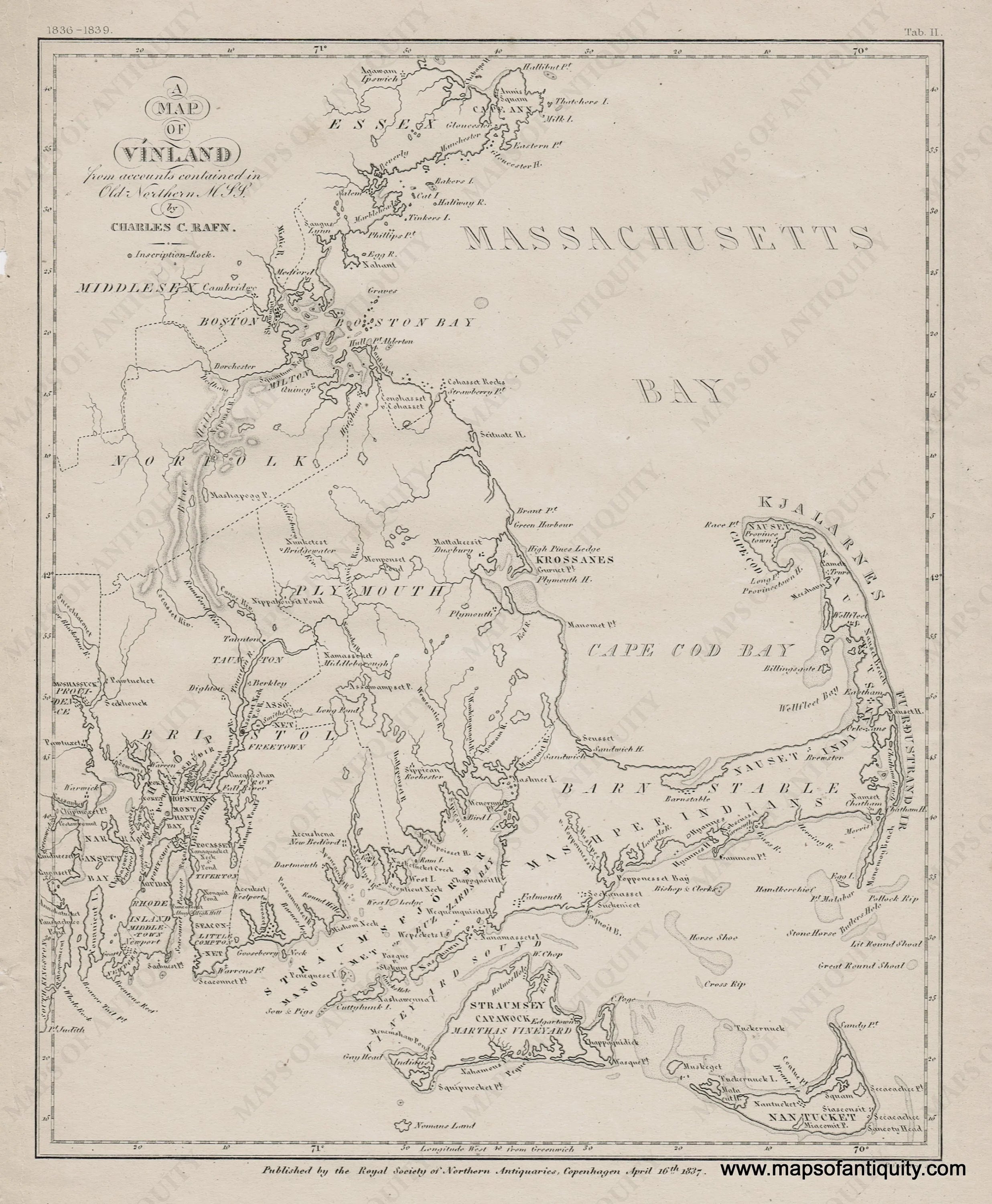 A Map of Vinland - Reproduction – Maps of Antiquity