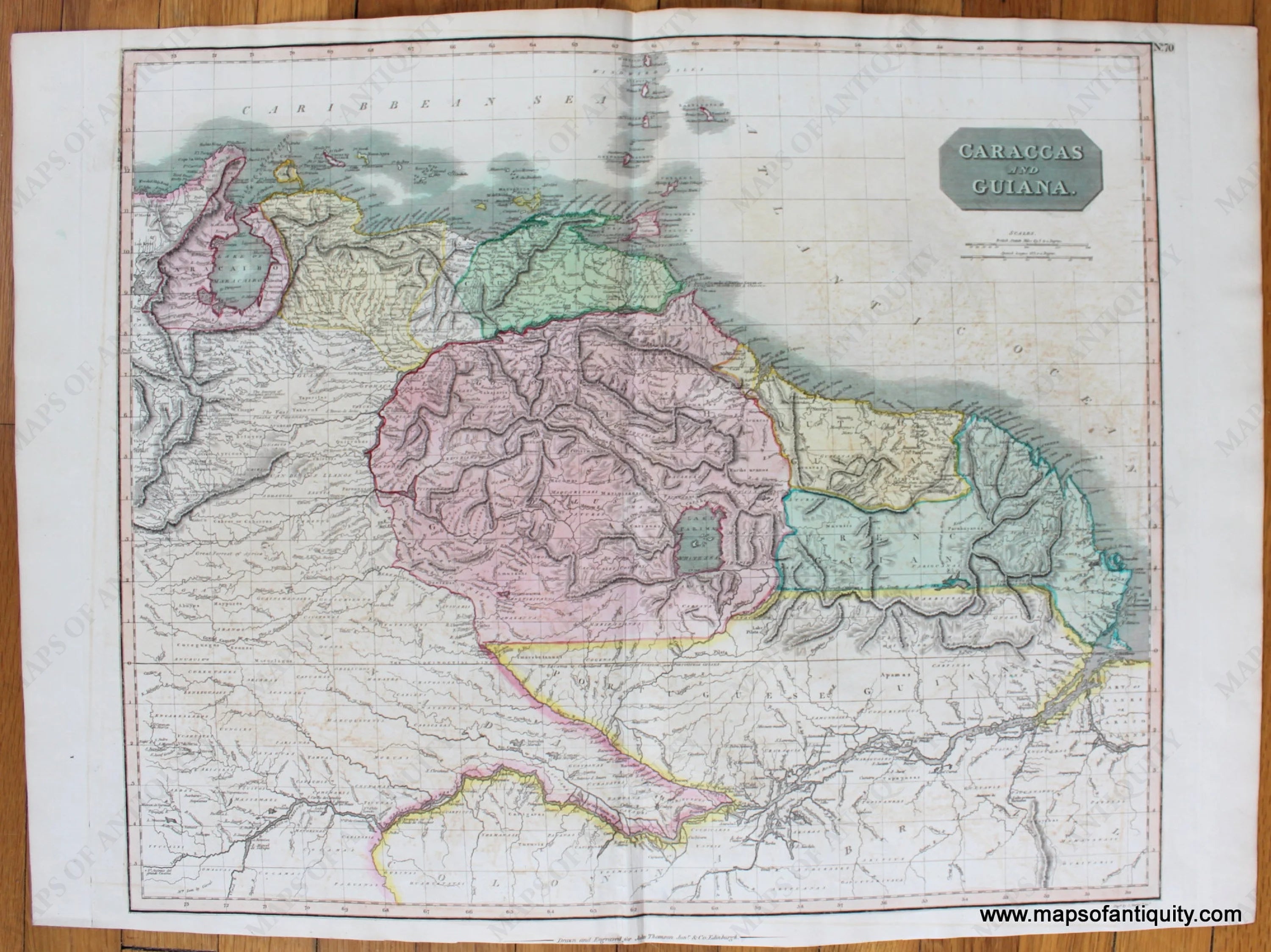 1815 - Caraccas and Guiana - Antique Map – Maps of Antiquity
