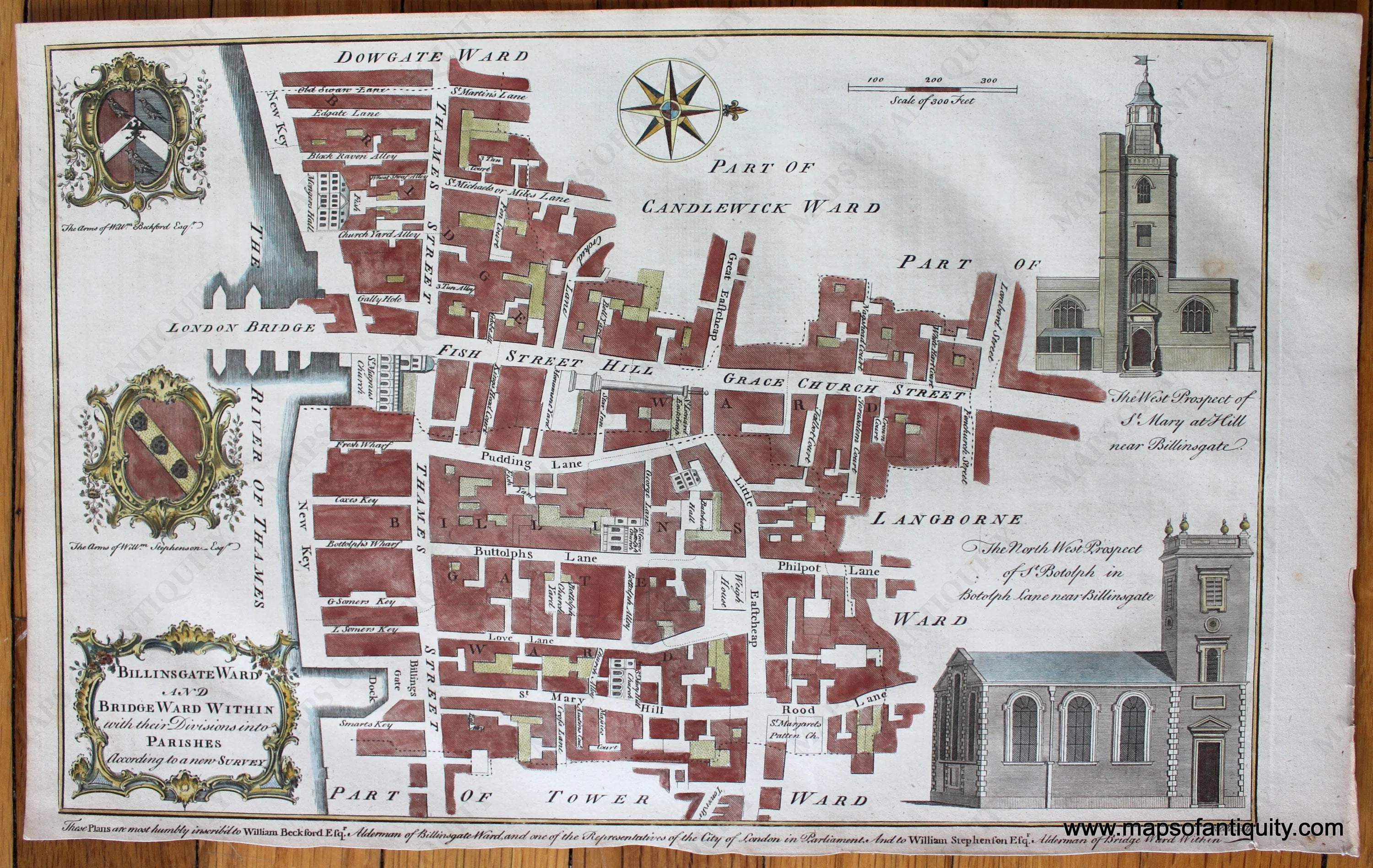 1756 - Billingsgate Ward and Bridge Ward Within with their Divisions i ...