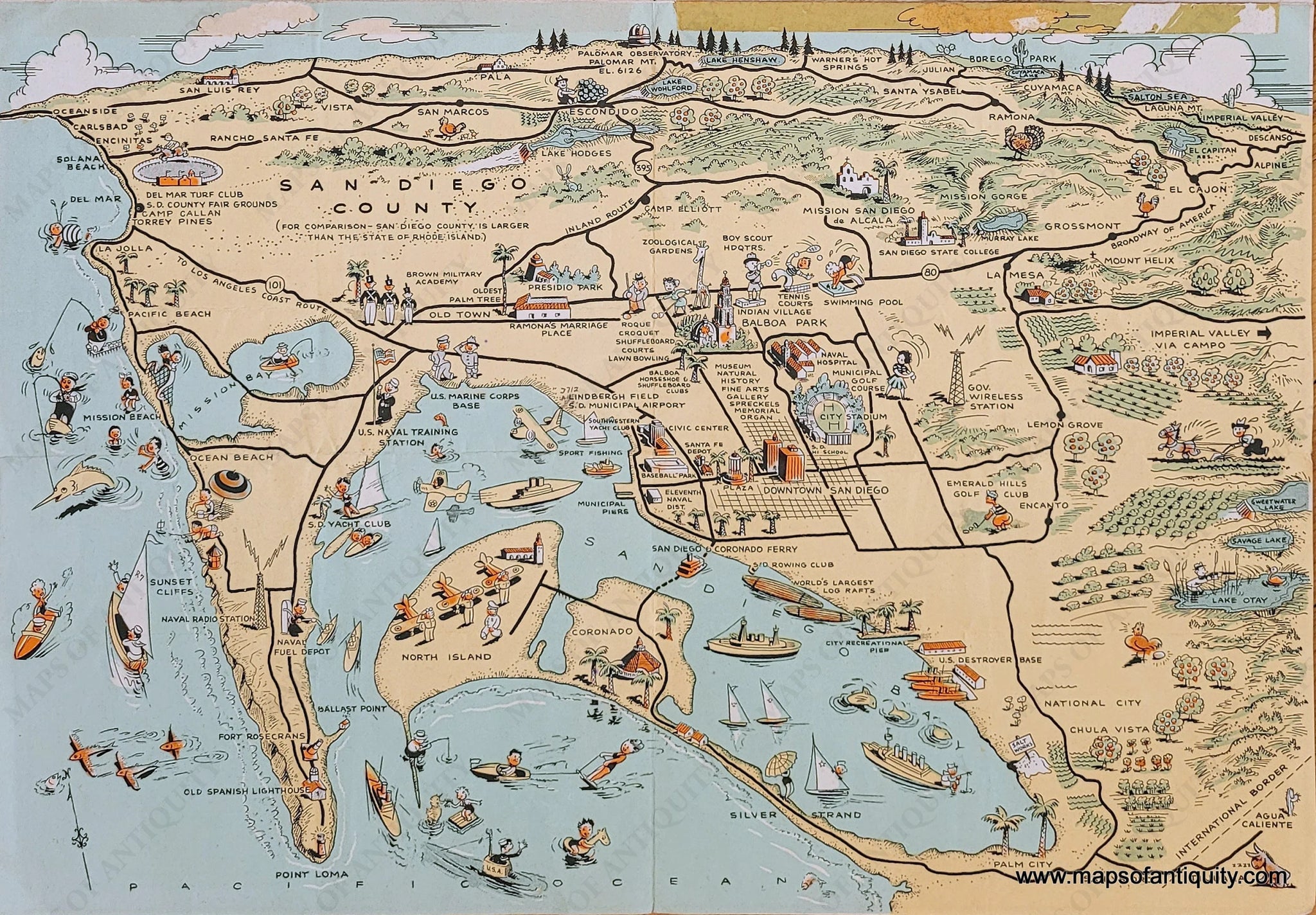 San Diego California Map