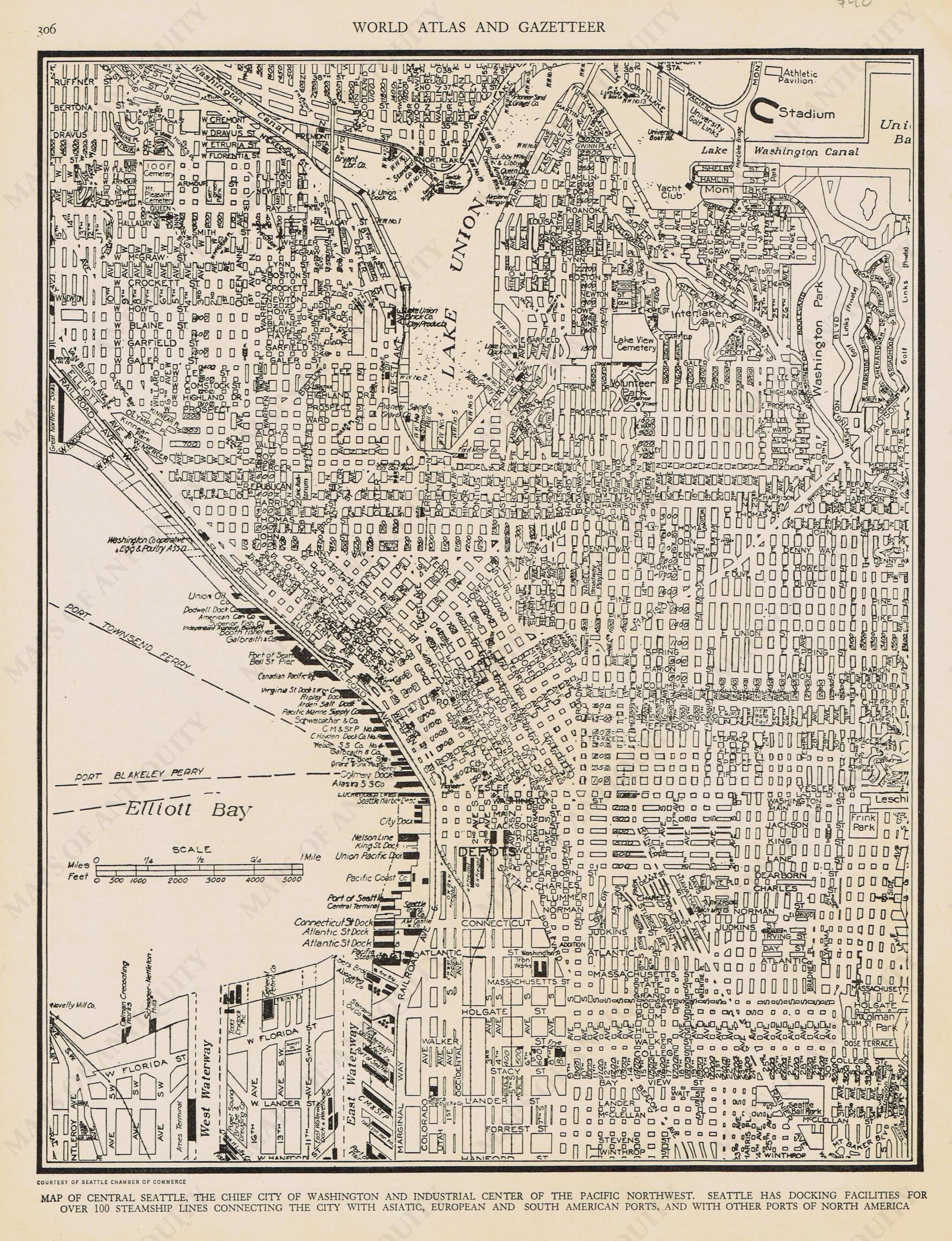 Map Of Downtown Seattle Wa