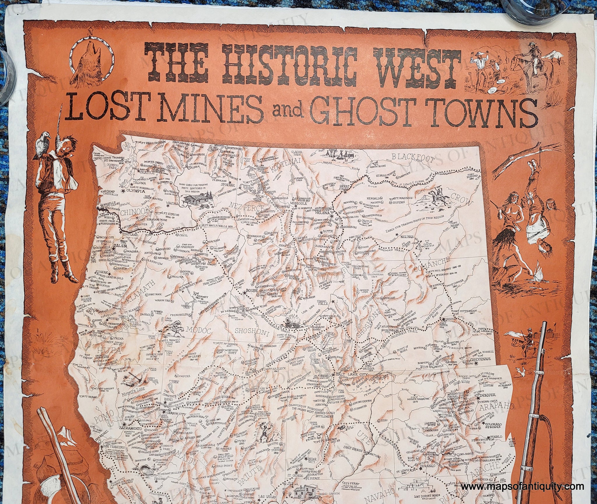 California Ghost Towns Map